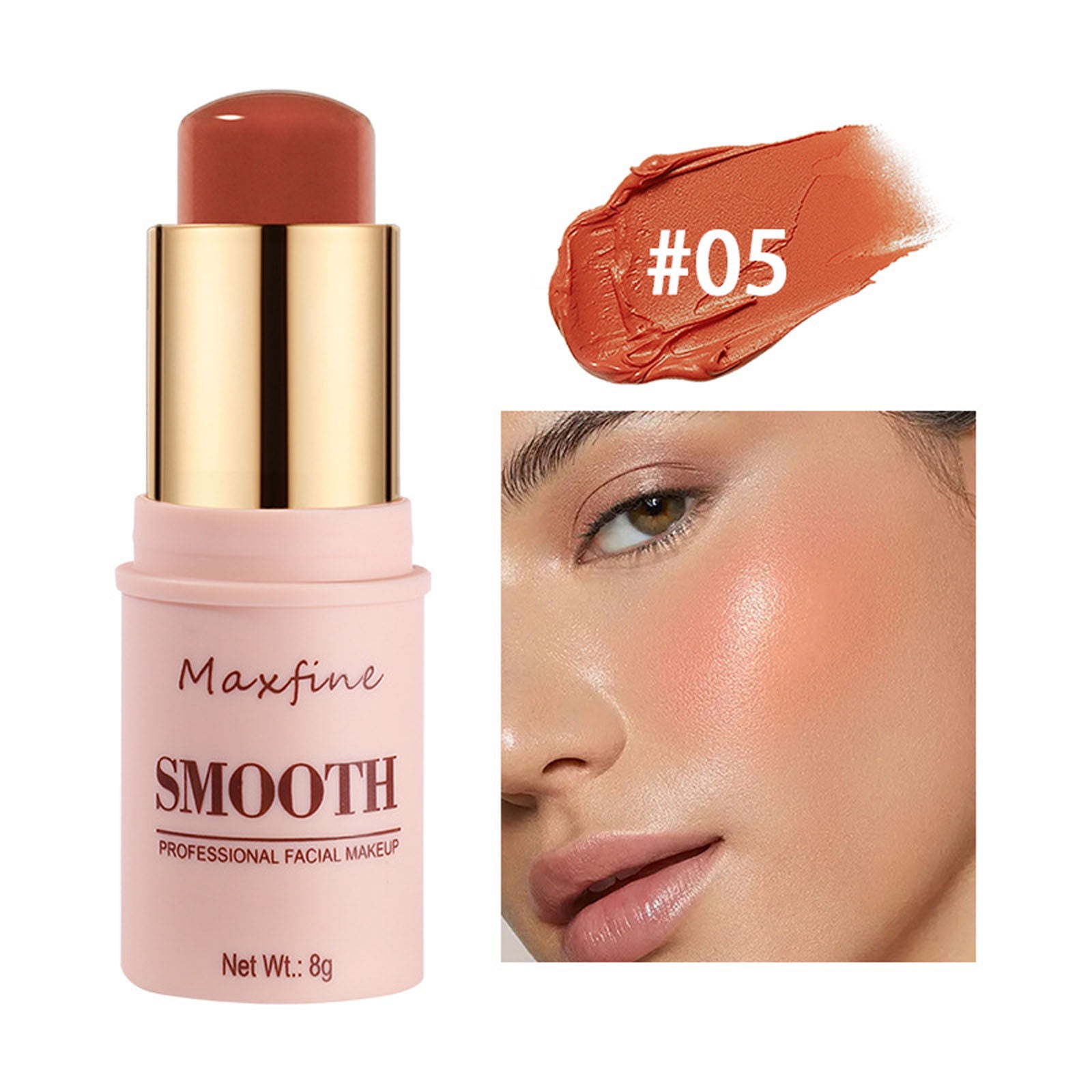 Momihoom Blush Stick, Cream Blush Stick for Cheeks & Lips, Blendable ...