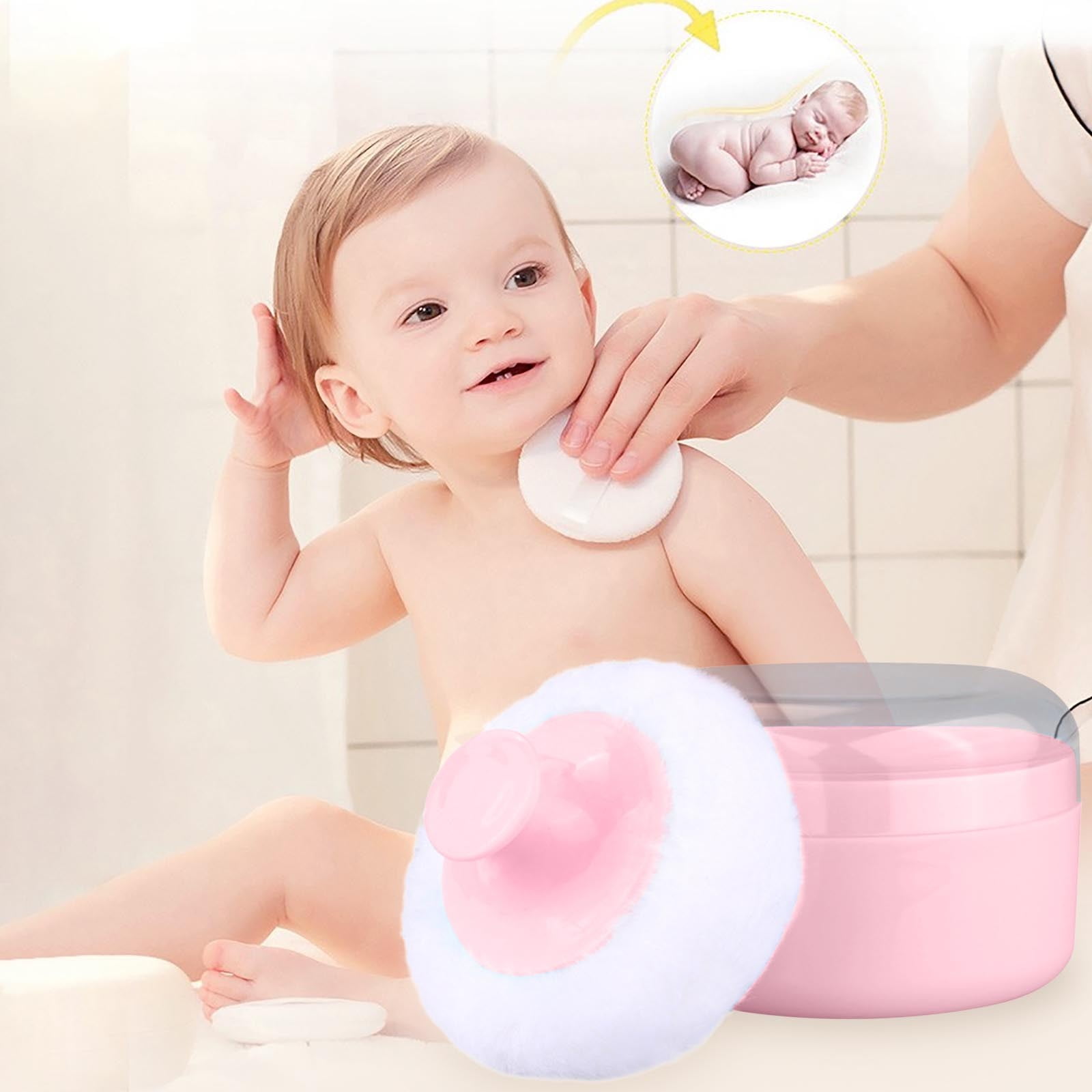 Momihoom Body Powder Puff and Container - Portable Powder Puff Case ...