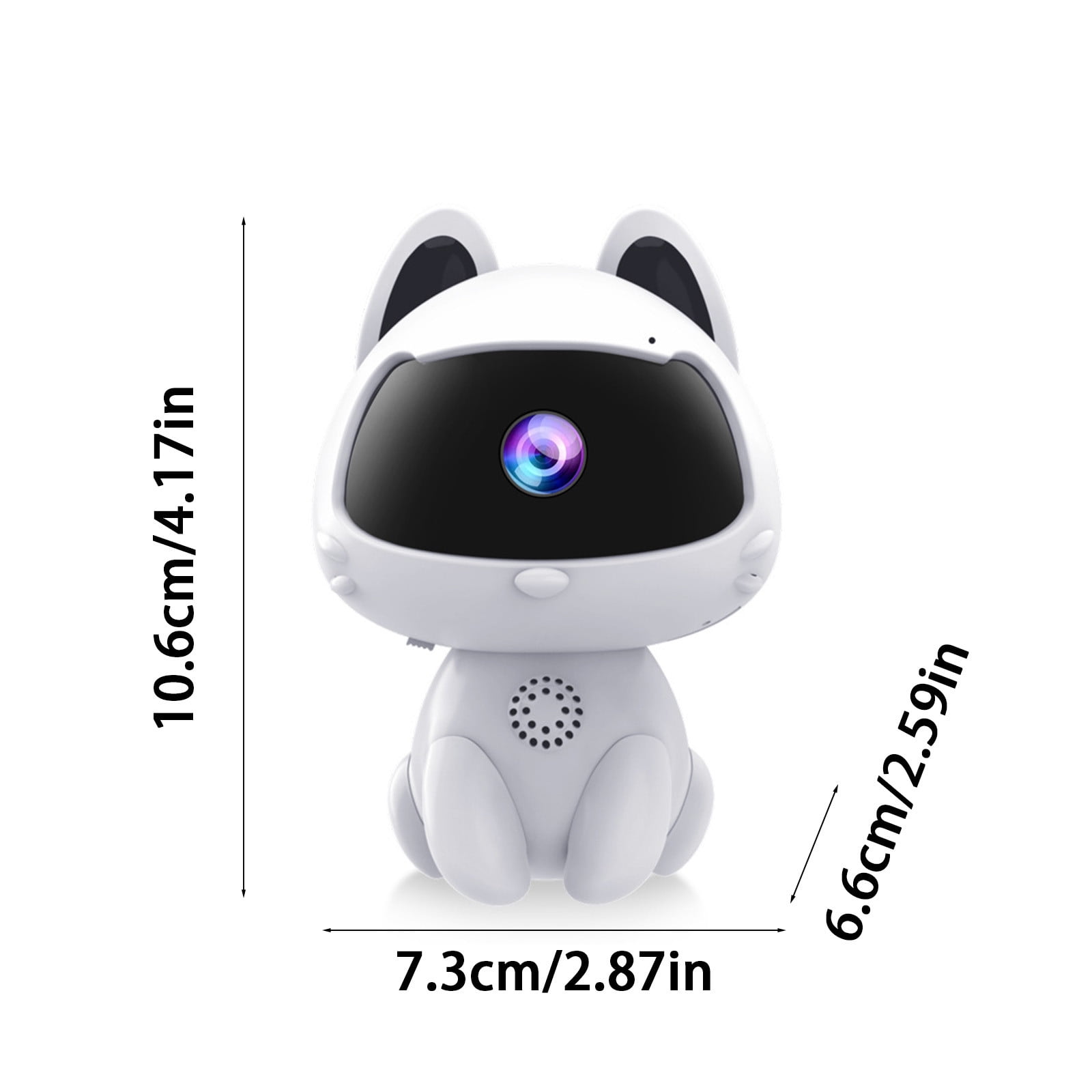 Momihoom Cat-Shaped WiFi Security Camera with Human Detection, 2K Night ...