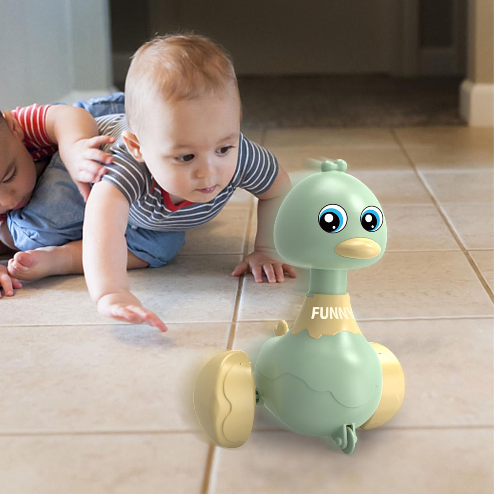 Momihoom Children's Inertial Swing Walking Duck Baby Toy Interactive ...