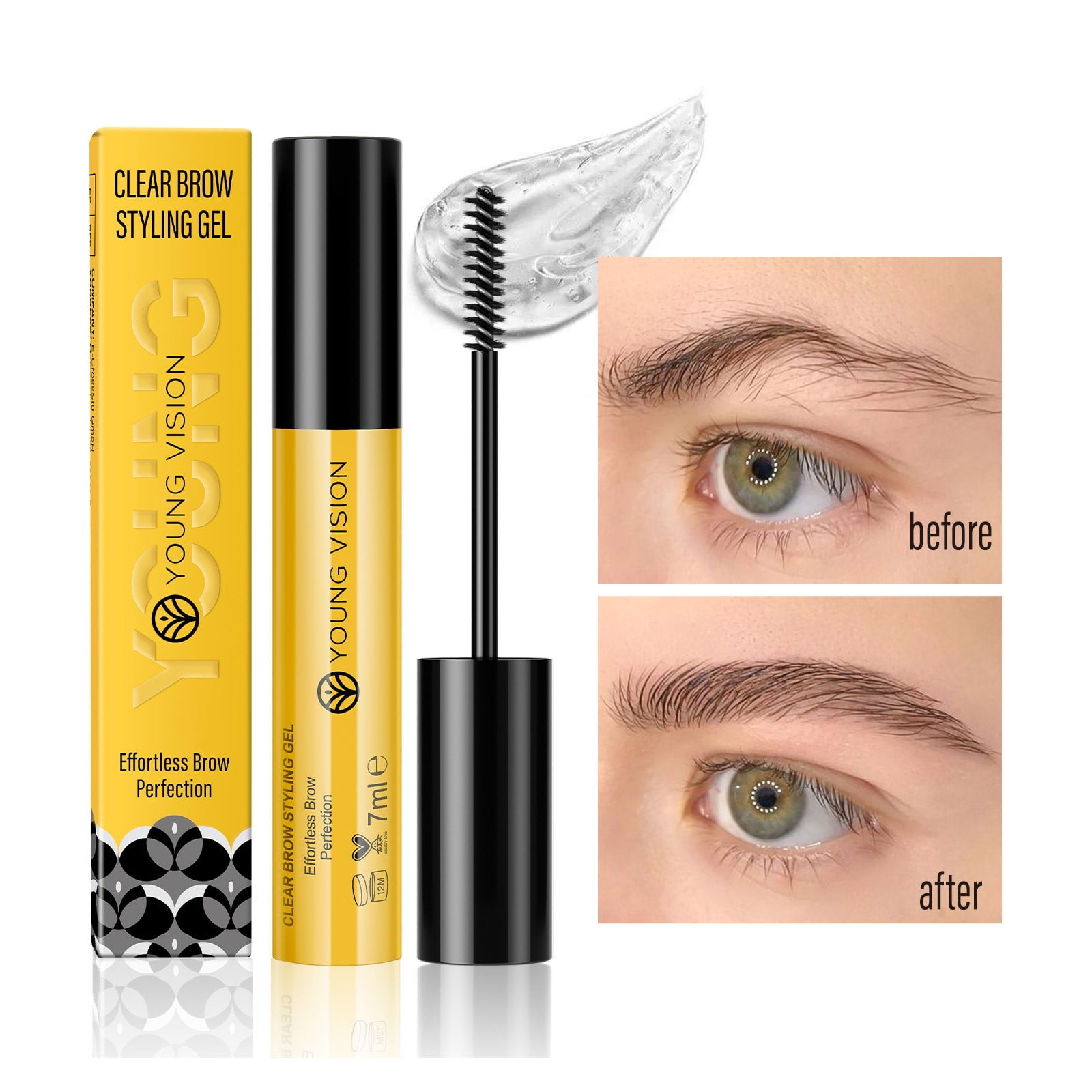 Momihoom Clear Eyebrow Setting Gel, Brow Fix Gel, Waterproof And Sweat ...