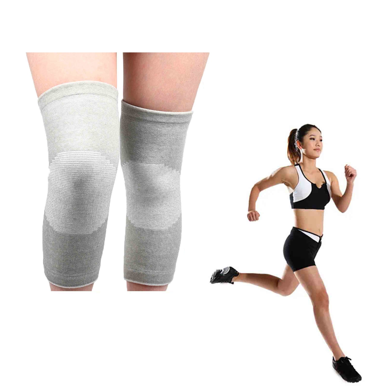 Momihoom Cotton Knee Compression Sleeves Knee Support for Joint Pain Arthritis Pain Relief ...