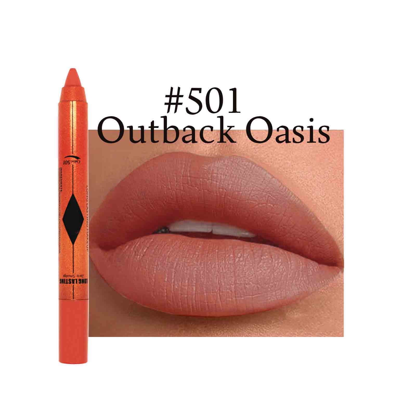 Momihoom Crayon Matte Lipstick Lip Liner Pencil, Moisture Smooth ...