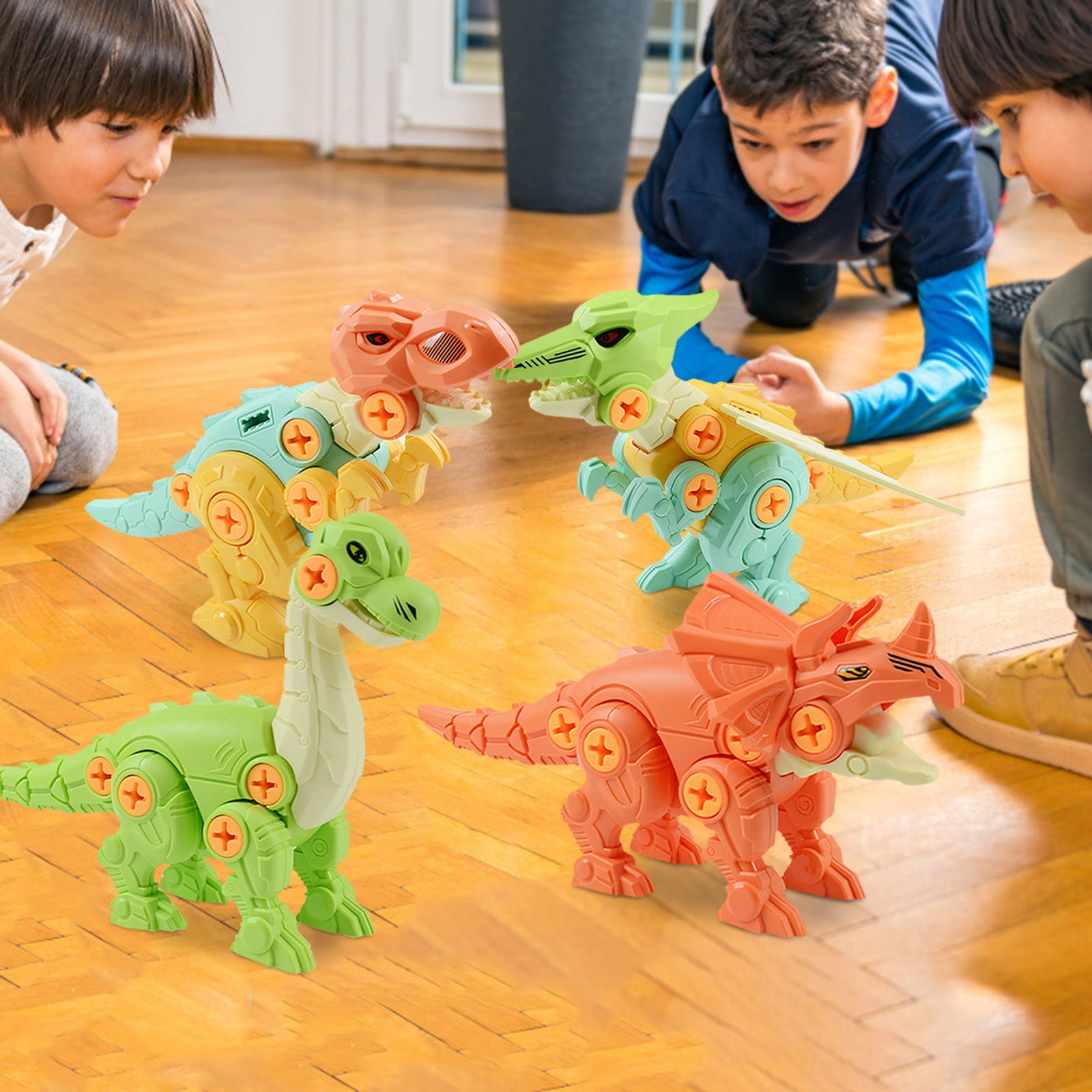 Momihoom Dinosaur Toys for Kids , Building Take Apart Dinosaur Toys for ...