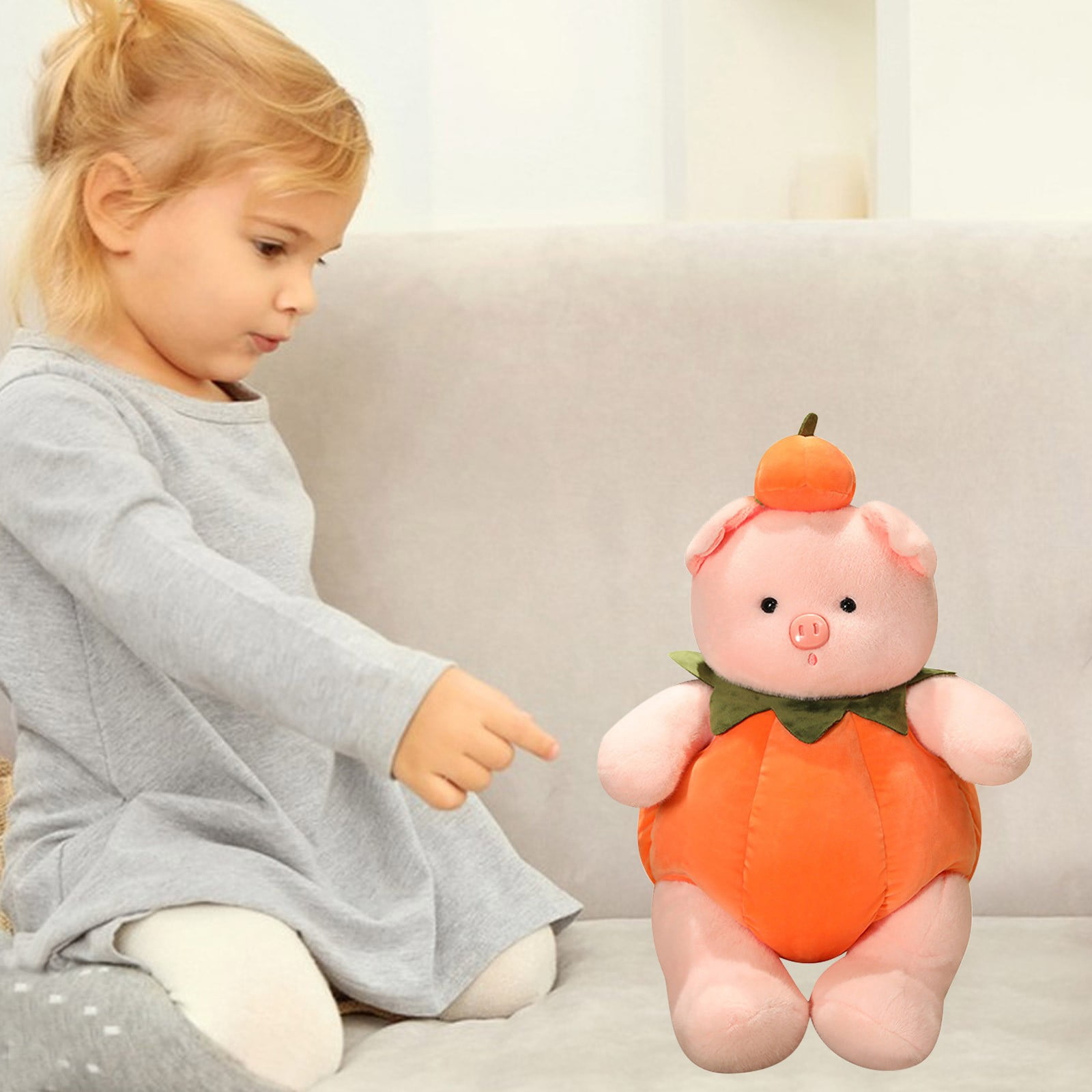 Momihoom Doll Pumpkin Pig Pumpkin Rabbit Doll Plush Toy Pig Doll Cloth ...