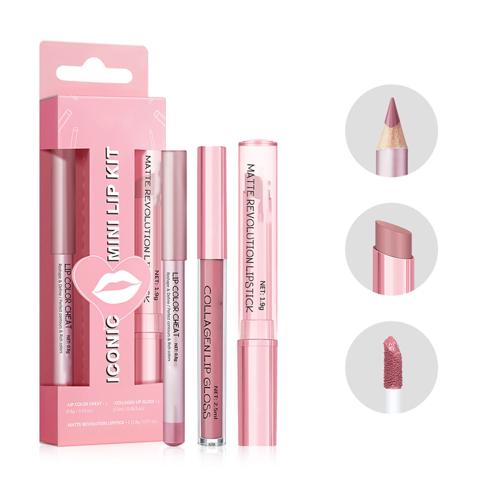 Momihoom Elegant Lip Enhancement Set,Includes Smoothing Lip Liners and ...