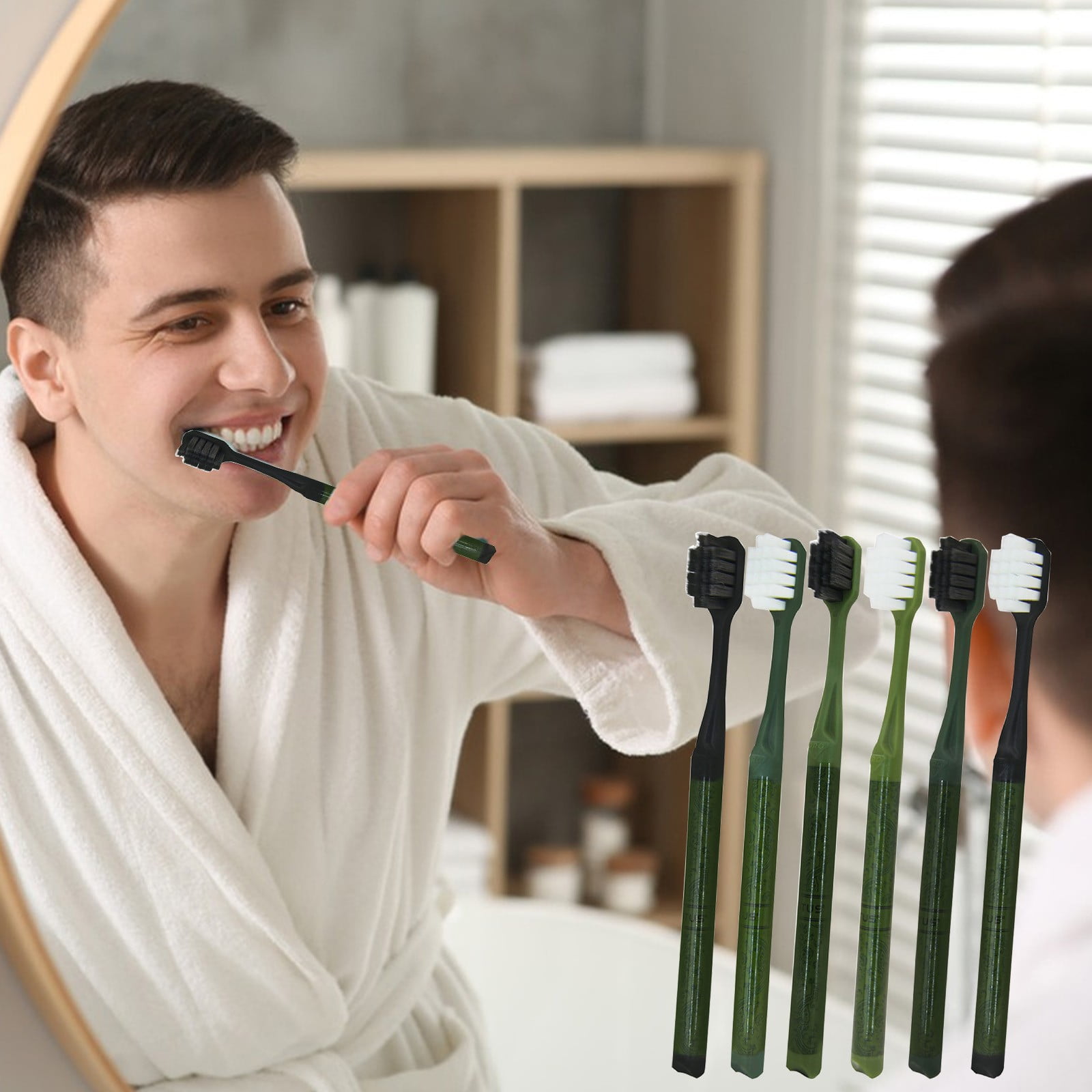 Momihoom Elevated Hygiene Luxurious Gift Box Of 6 Adult Soft Bristle ...