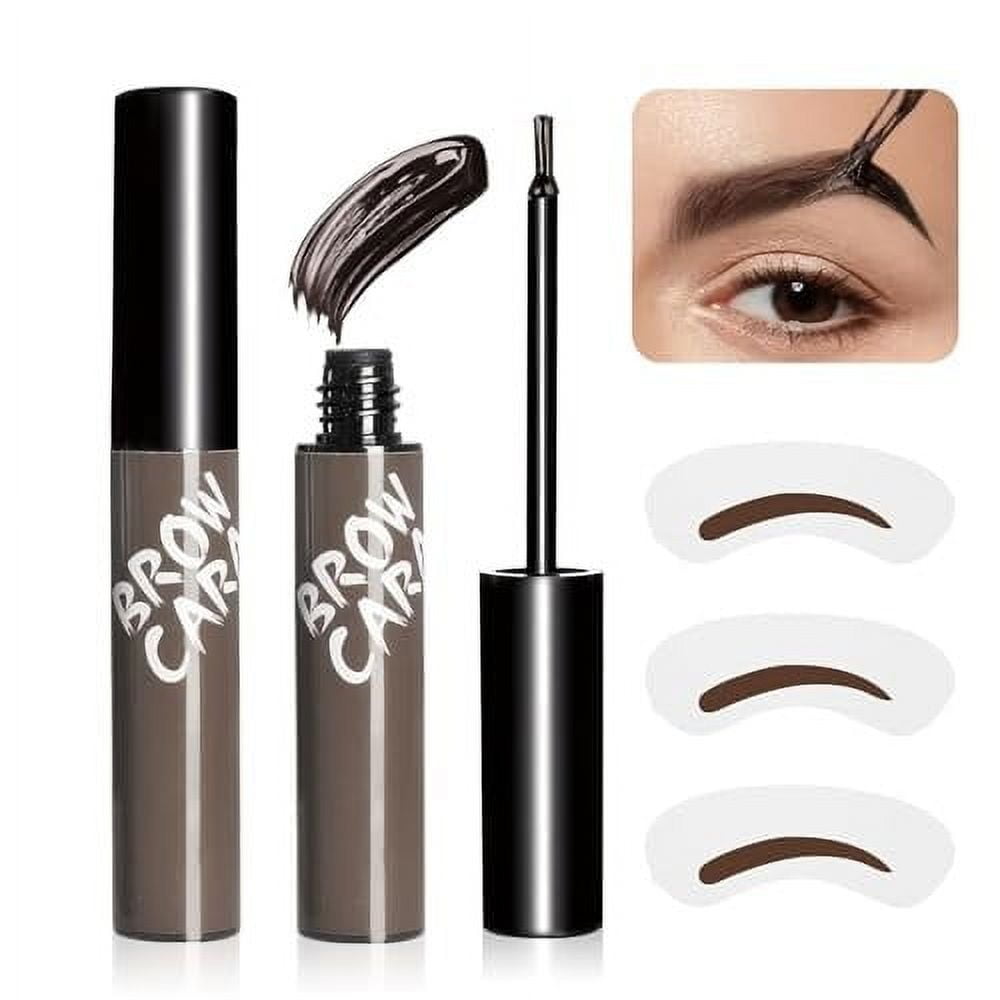 Momihoom Eyebrow Gel Peel Off Tint - Brow Gel With Eyebrow Stencils ...