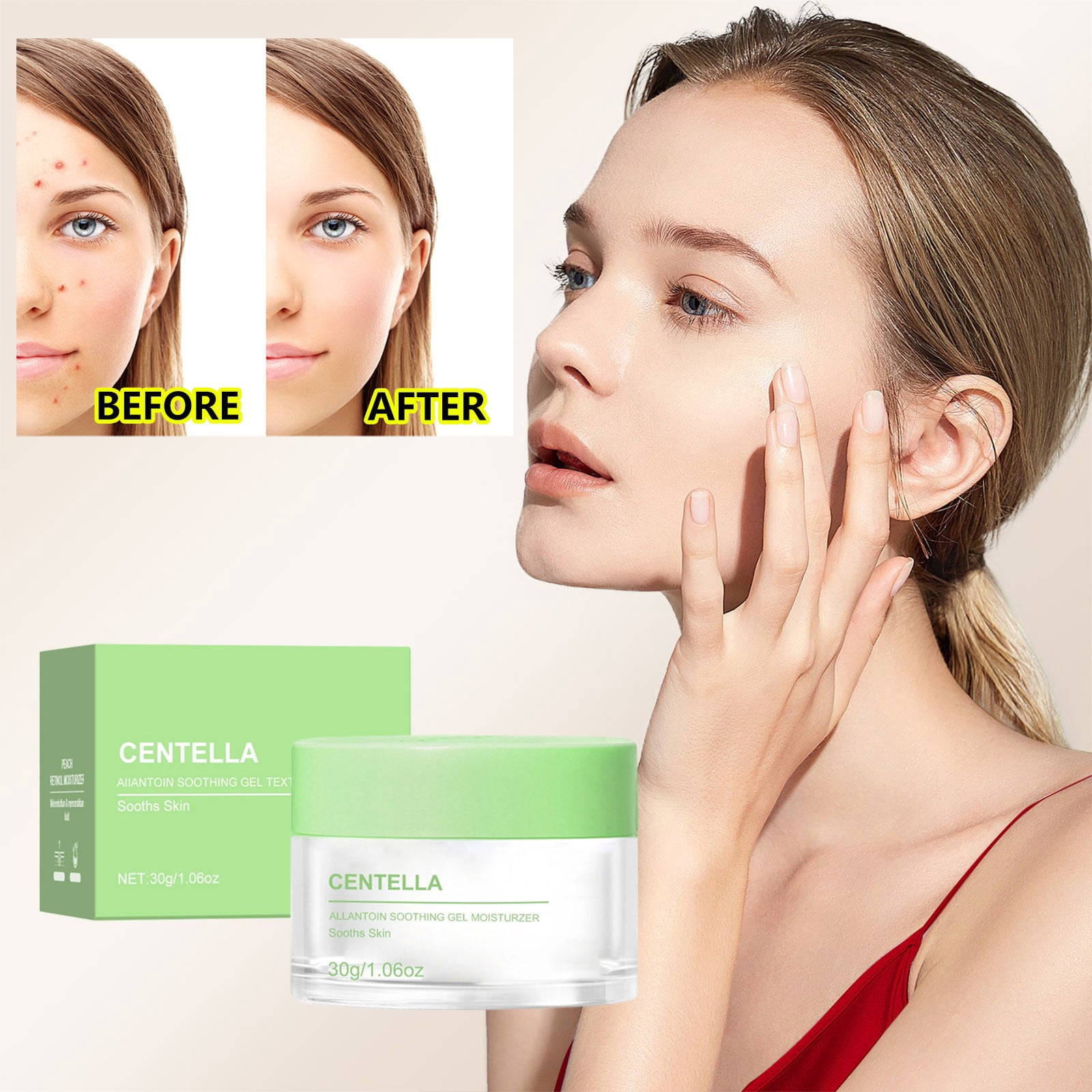 Momihoom Face Moisturizer Gel with Concentrated Centella Asiatica ...