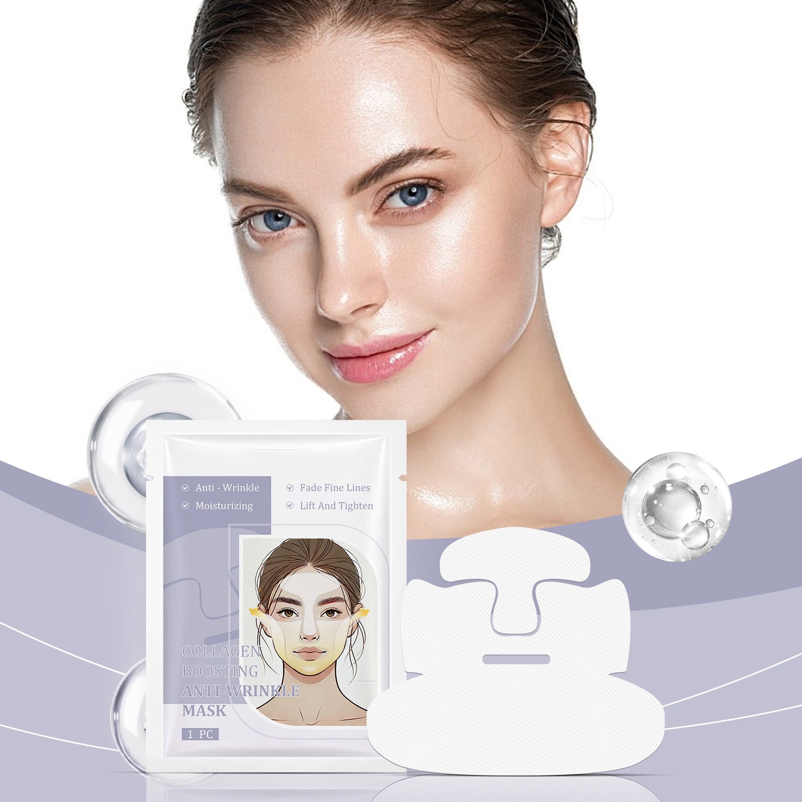 Momihoom Facelift Collagen Mask - Face Waist Trainer, Collagen Retinol ...