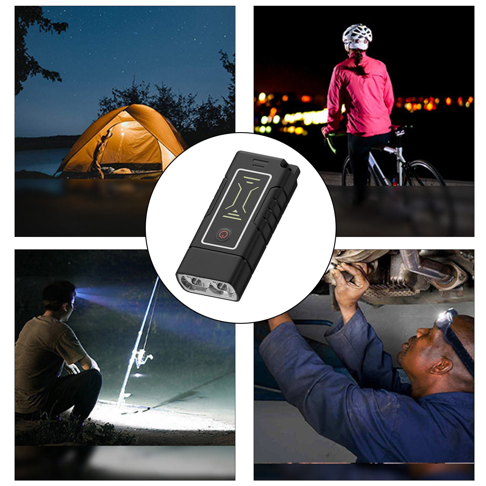 Momihoom Flashlight UV Light, Blacklight EDC Flashlights Mini LED high ...