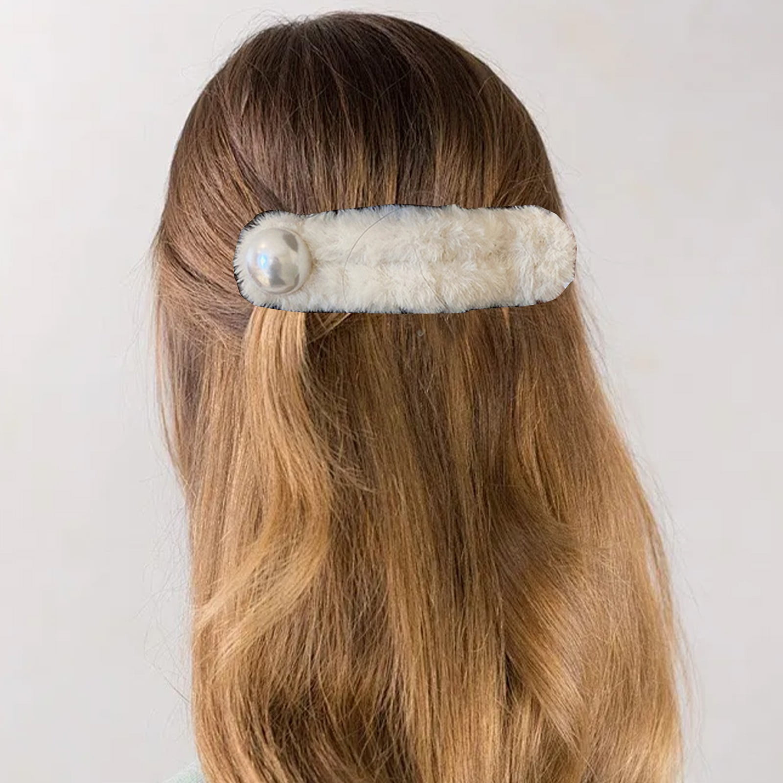 Momihoom Flat Claw Clips for Women, Plush Flat Hair Clips for Thick ...