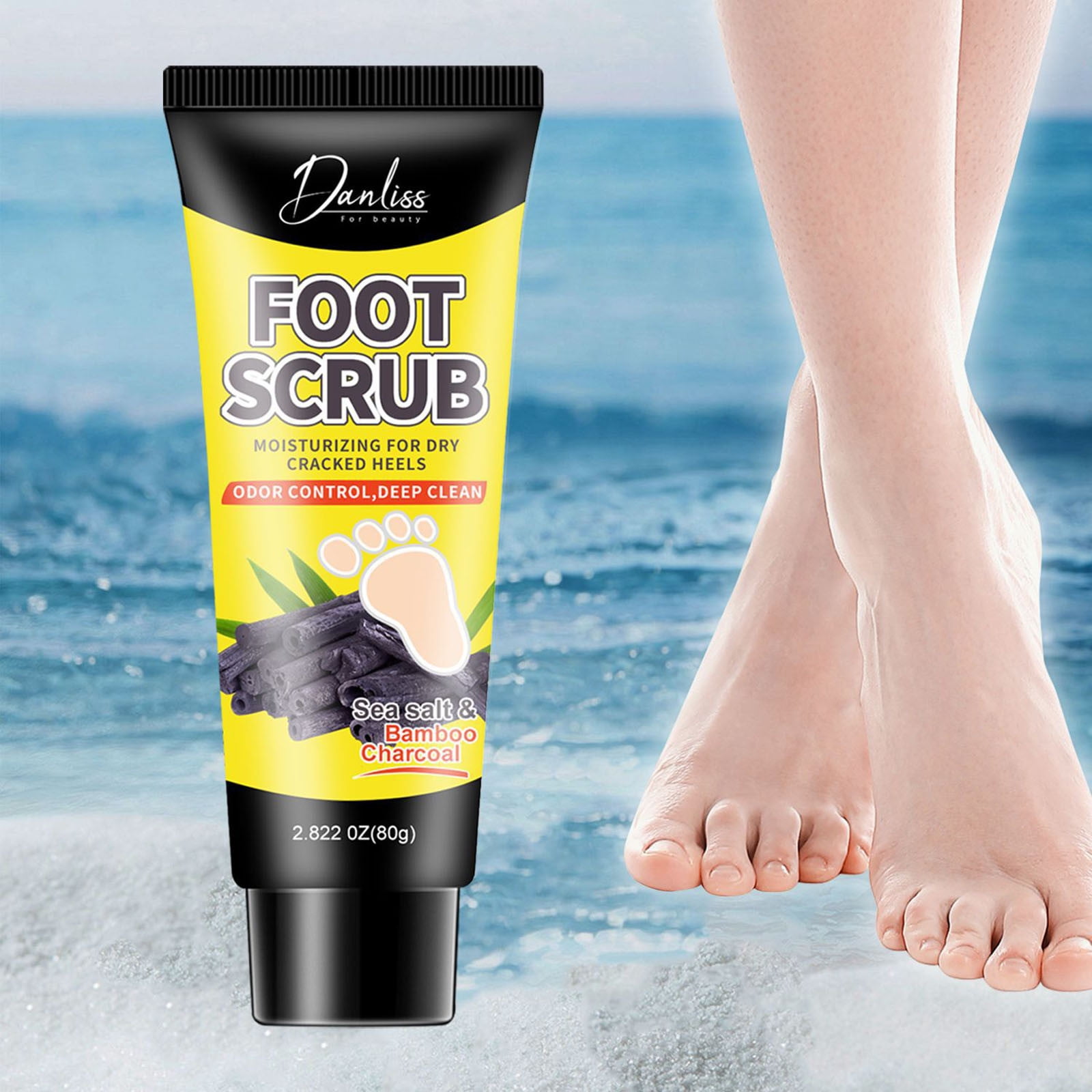 Momihoom Foot Magic Bundle, Exfoliating Foot Scrub and Moisturizing ...