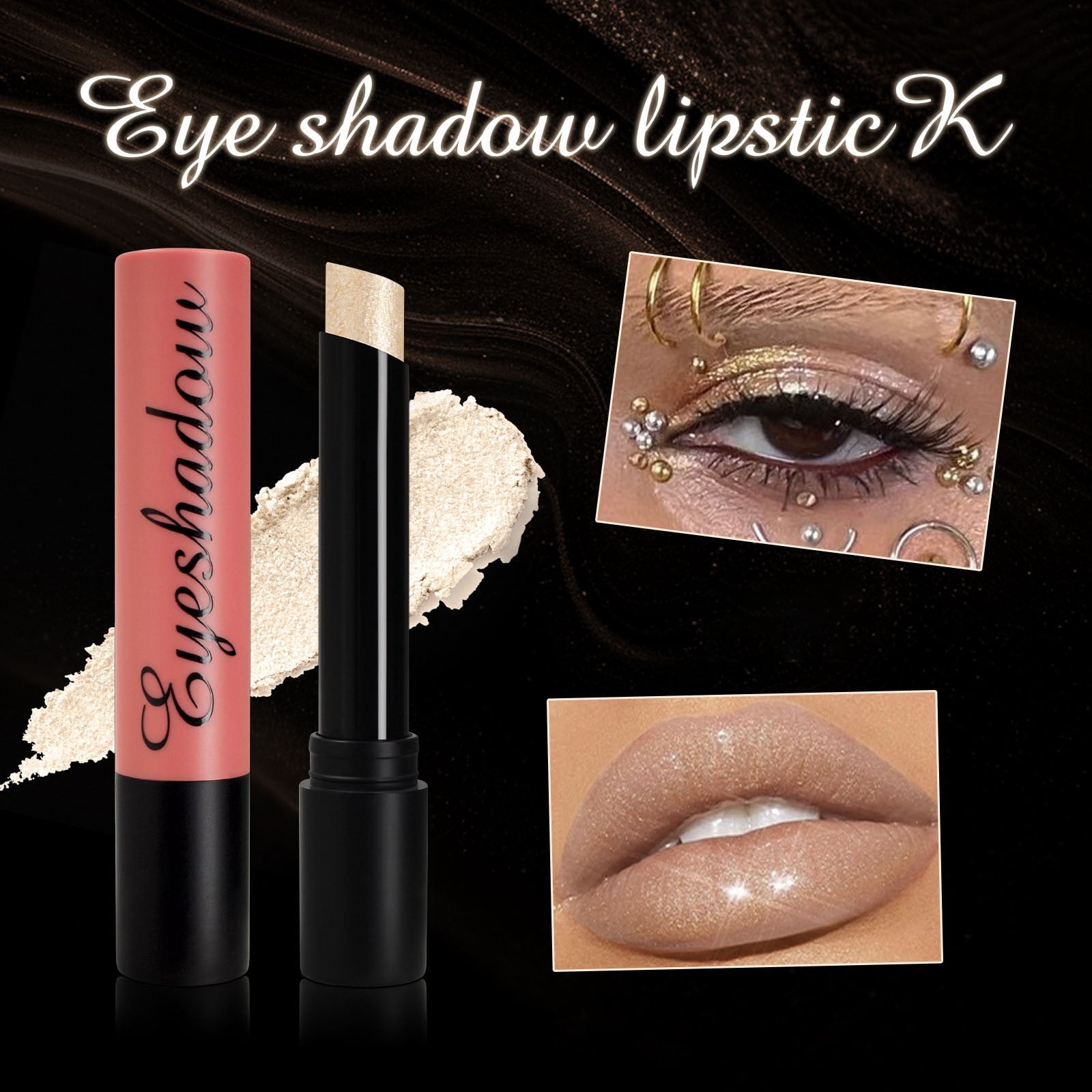 Momihoom Glitter Lipstick Lip Gloss Long Lasting Waterproof, Non-sticky ...