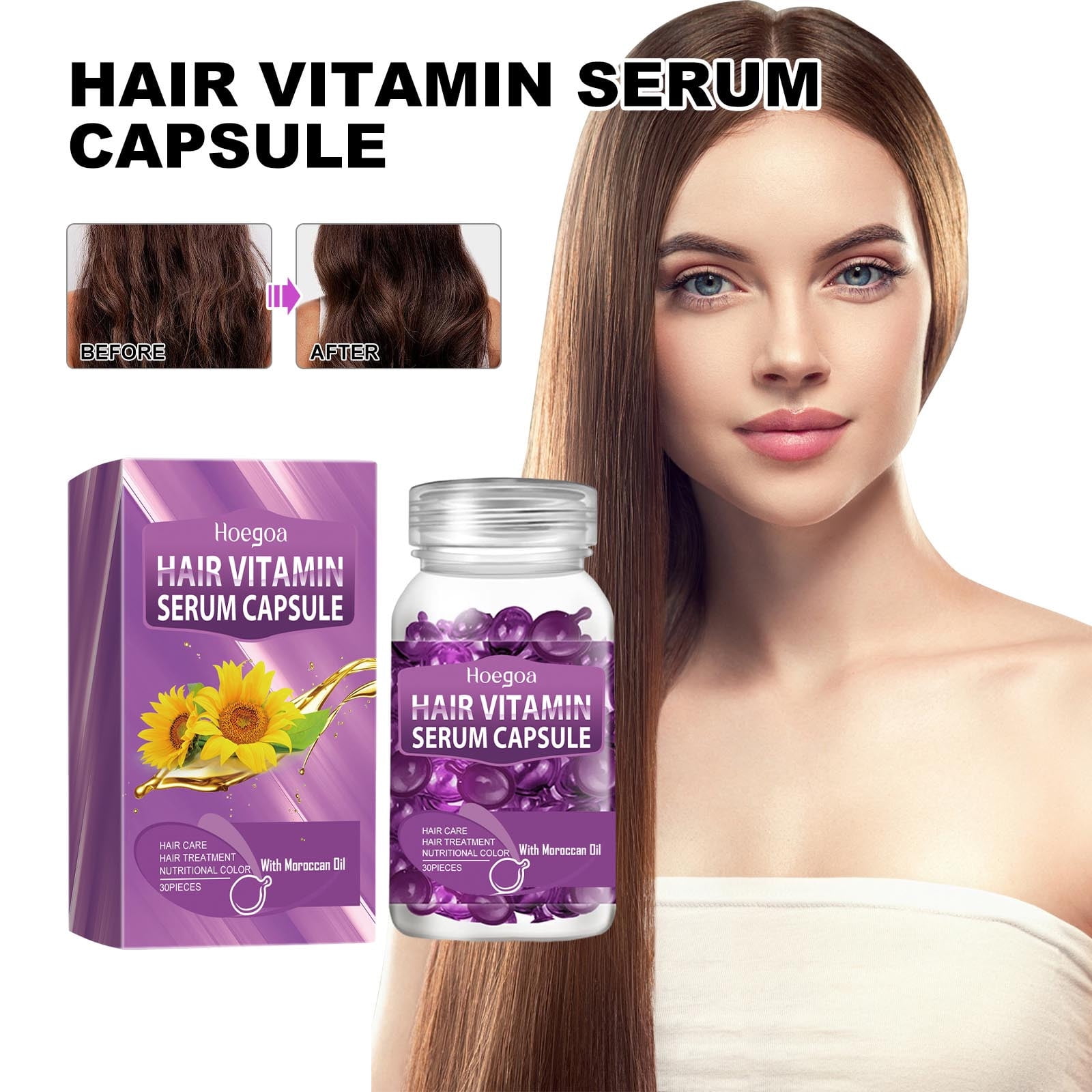 Momihoom Hair Capsules Hair Treatment Oil Care For Split Ends and Dry ...