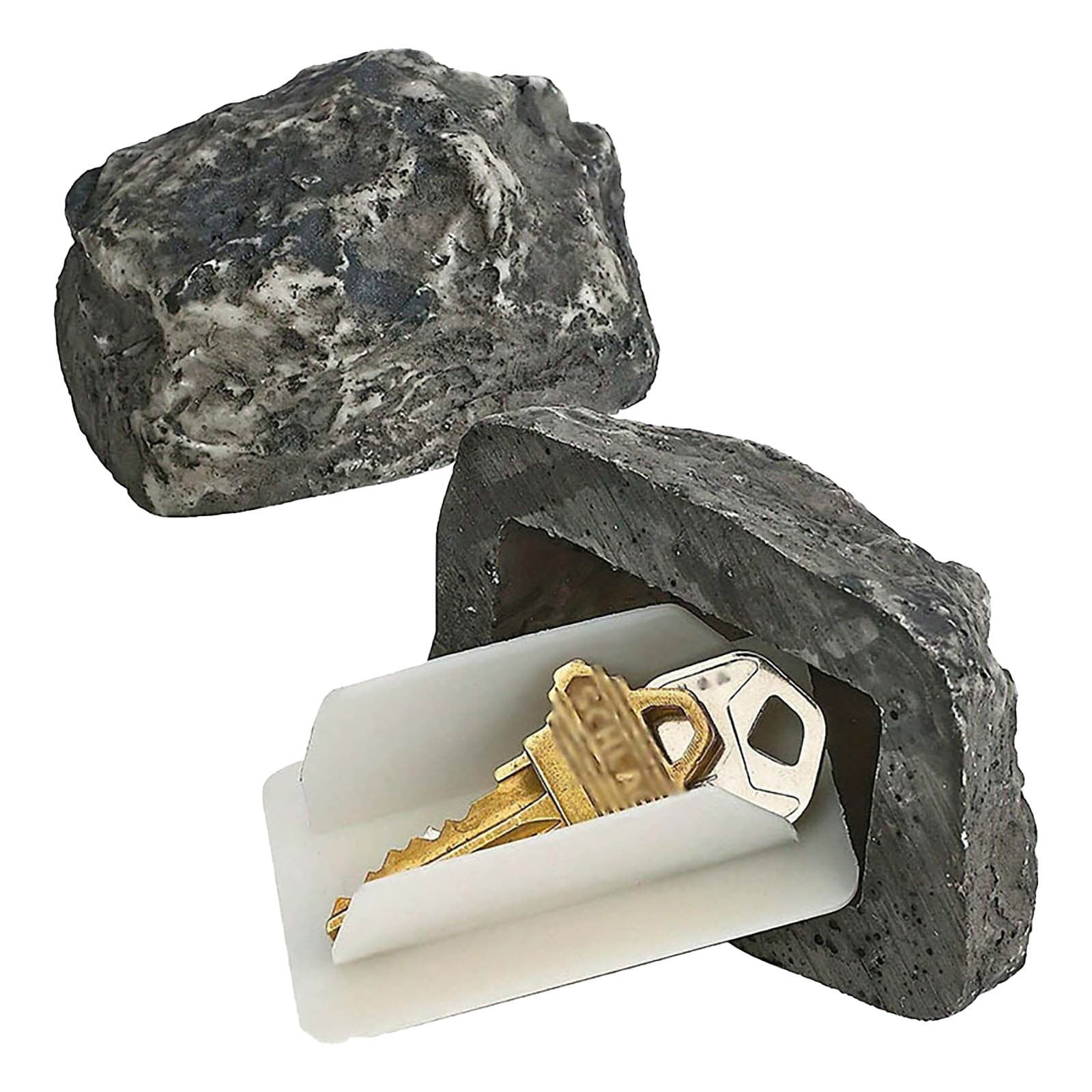 Momihoom Hide a Spare Key Outdoor Waterproof Fake Rock Key Hider Safe ...