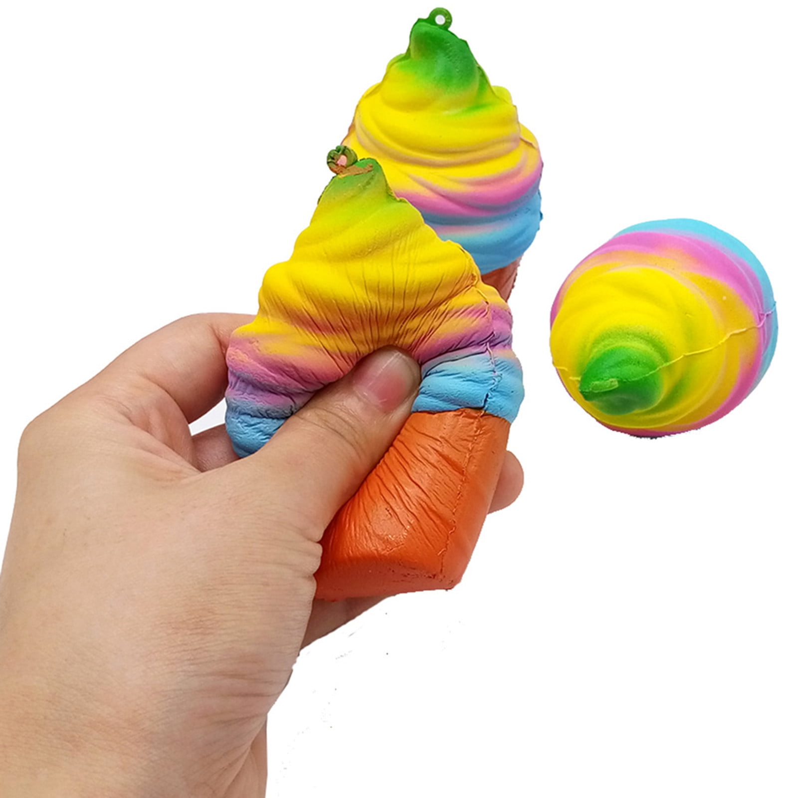 Momihoom Ice Cream Squishy Fidget Item - Small Squishy Stress Ice Cream ...