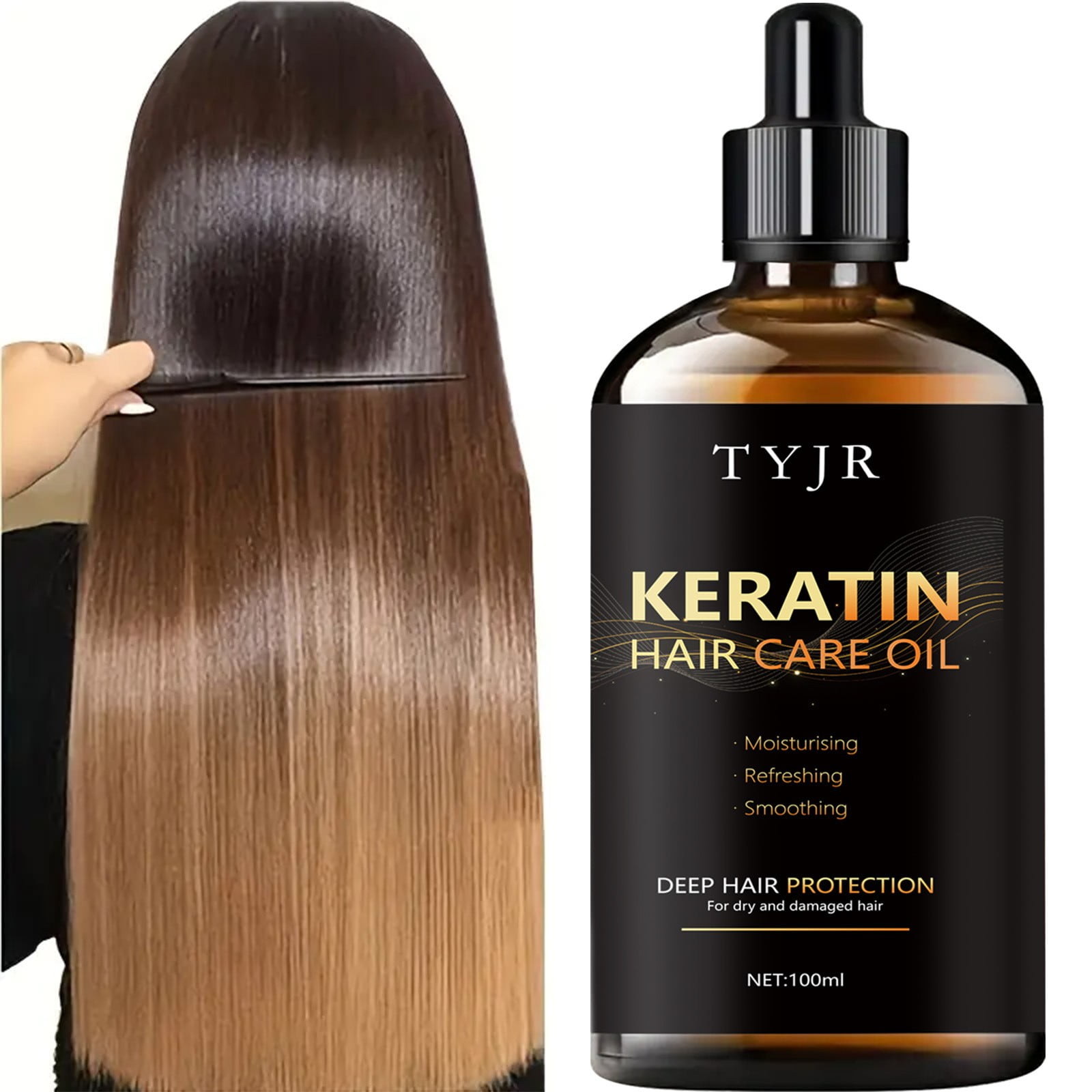 Momihoom Keratin Hair Oil Serum for Color Treated Damaged & Dry Hair ...