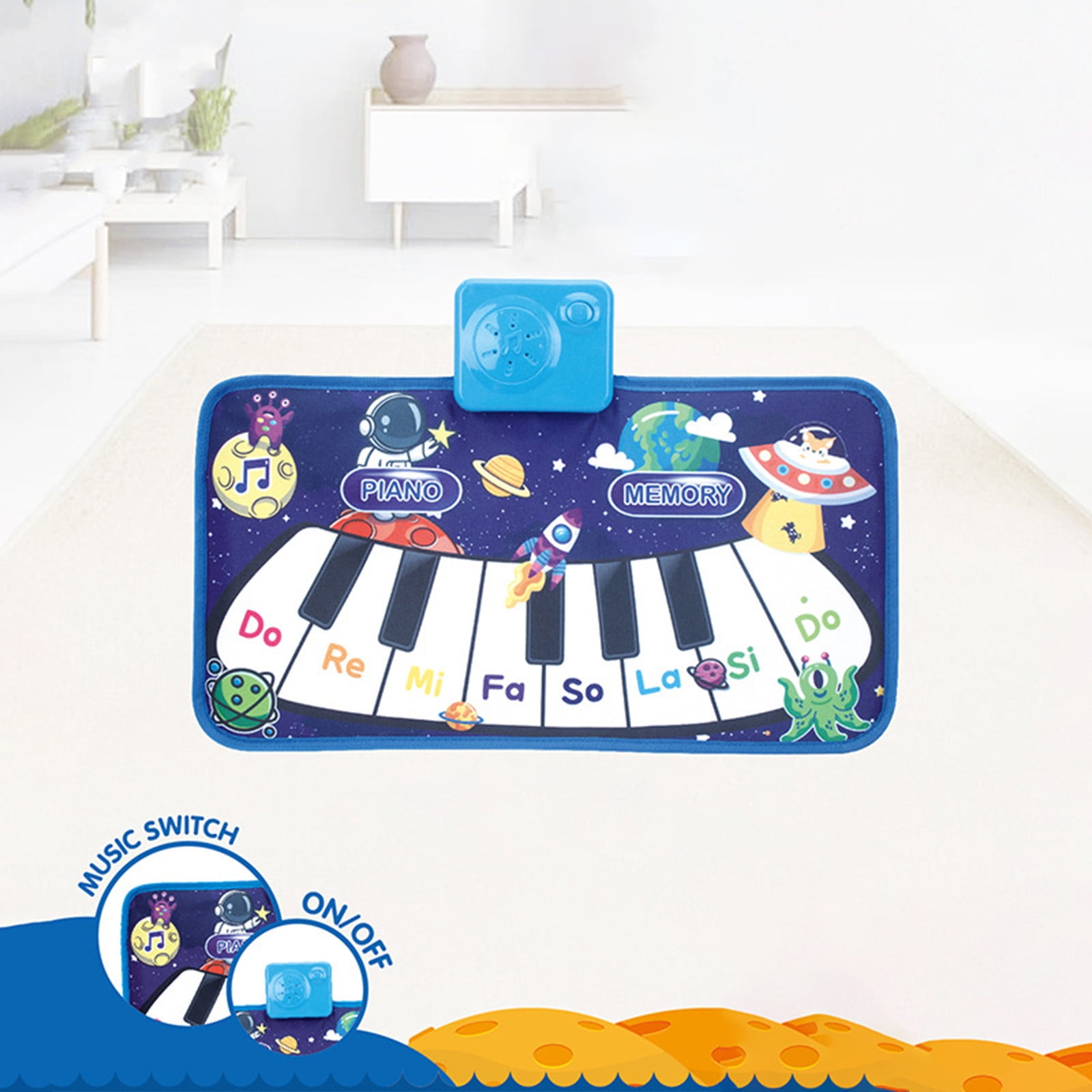 Momihoom Kids Musical Piano Mats, Floor Piano Keyboard Mat Blanket ...