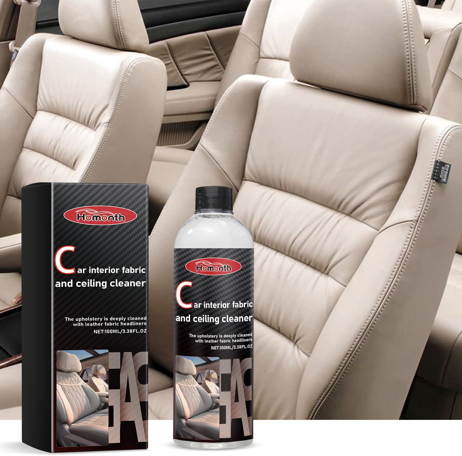 Momihoom Leather Cleaner, Polish and Conditioner for Furniture, Car ...