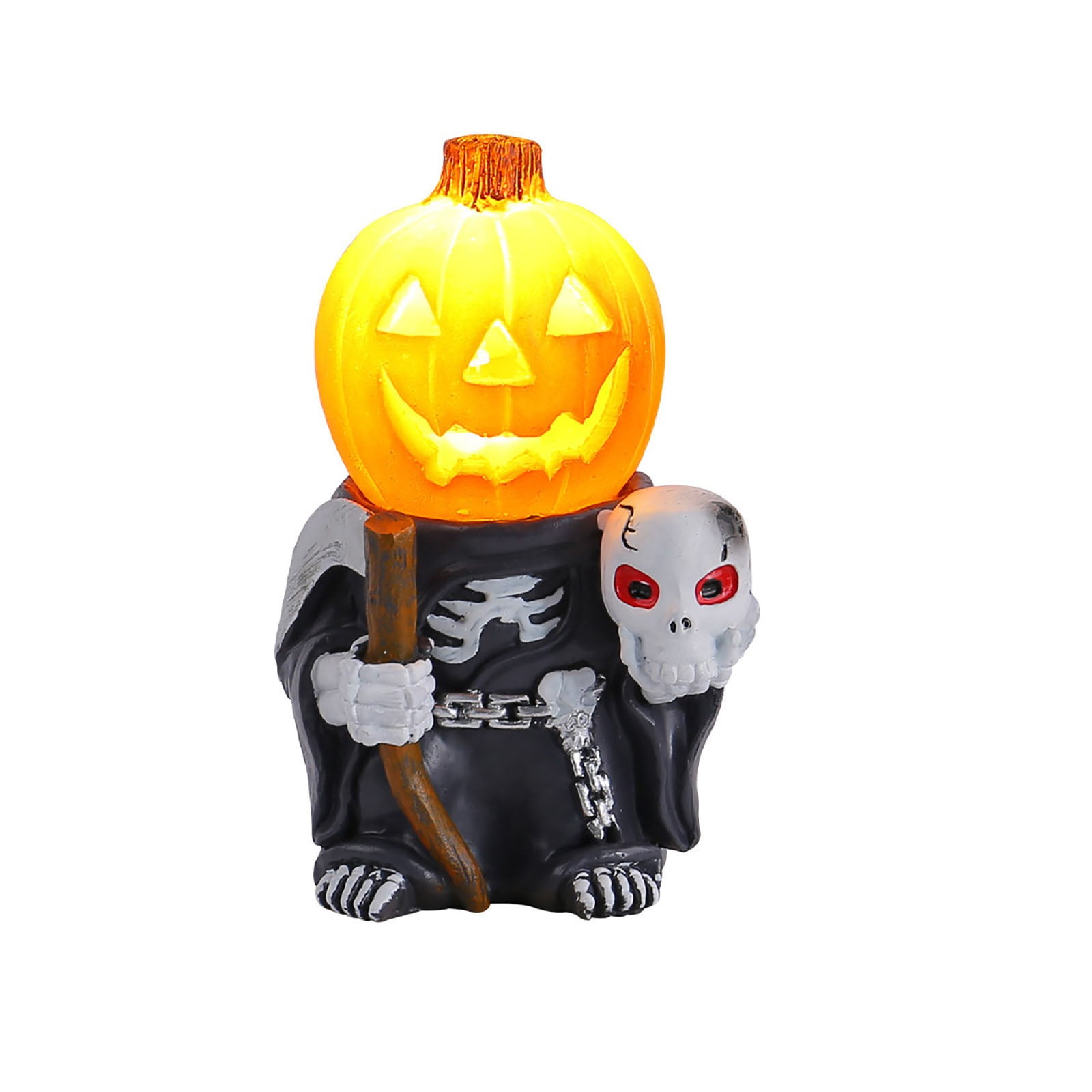 Momihoom Led Lights Pumpkin Rider Desktop Ornament Decoration Light Up ...