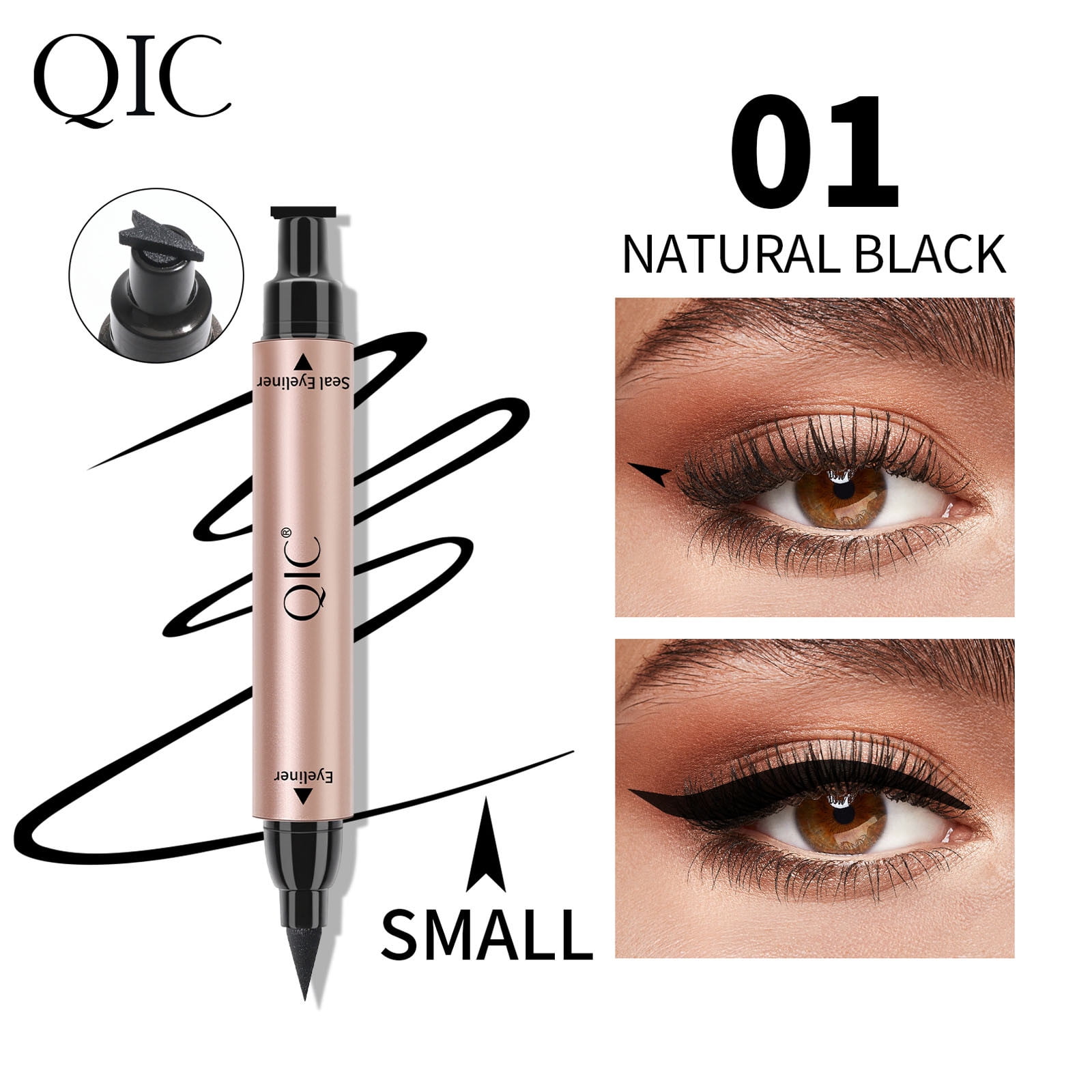 Momihoom Liquid Eyeliner Stamp Wingliner,Brown Winged Eyeliner Stamps ...