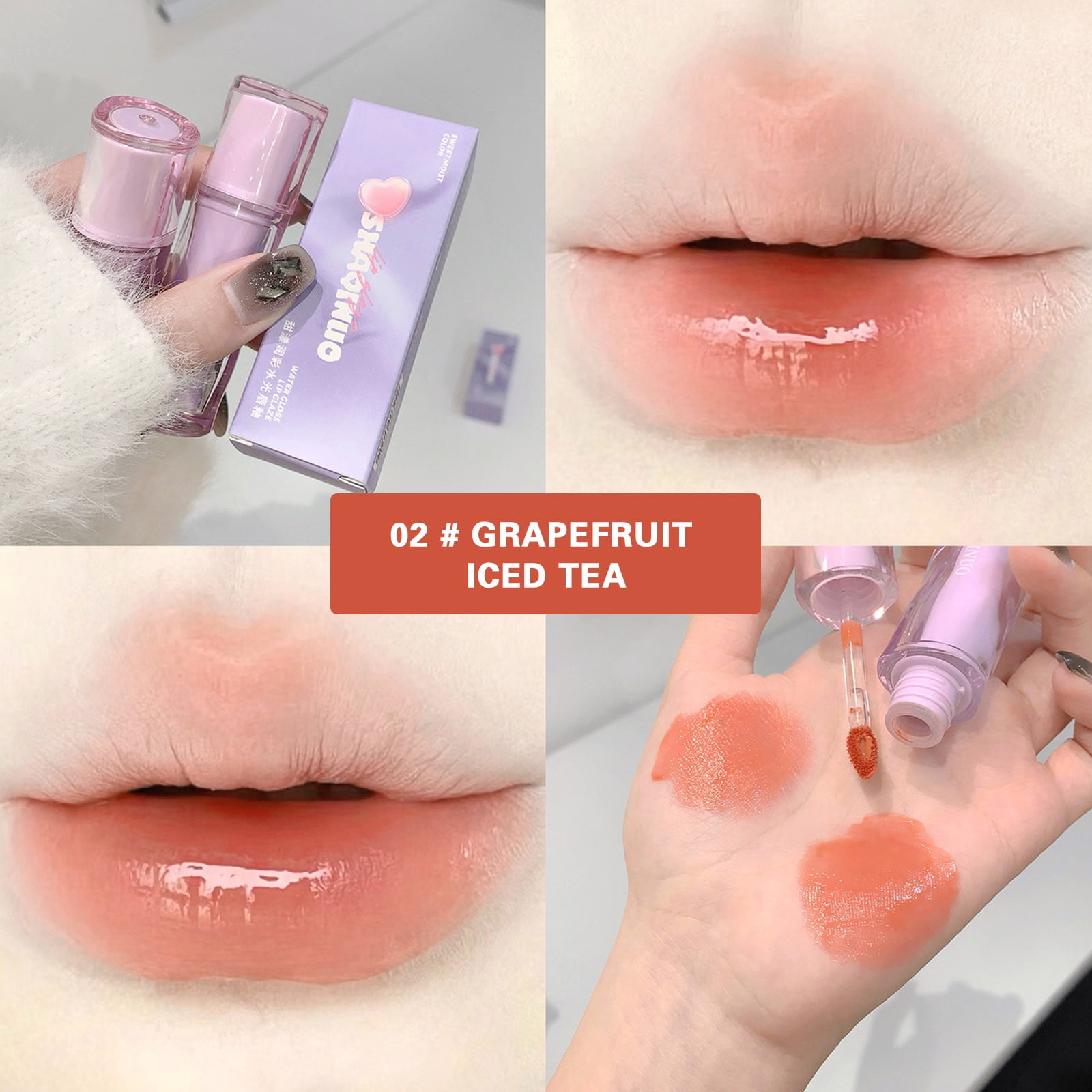 Momihoom Mini Lip Oil Lip Glaze, Fat Lip Oil Drip Hydrating Lip Glow ...