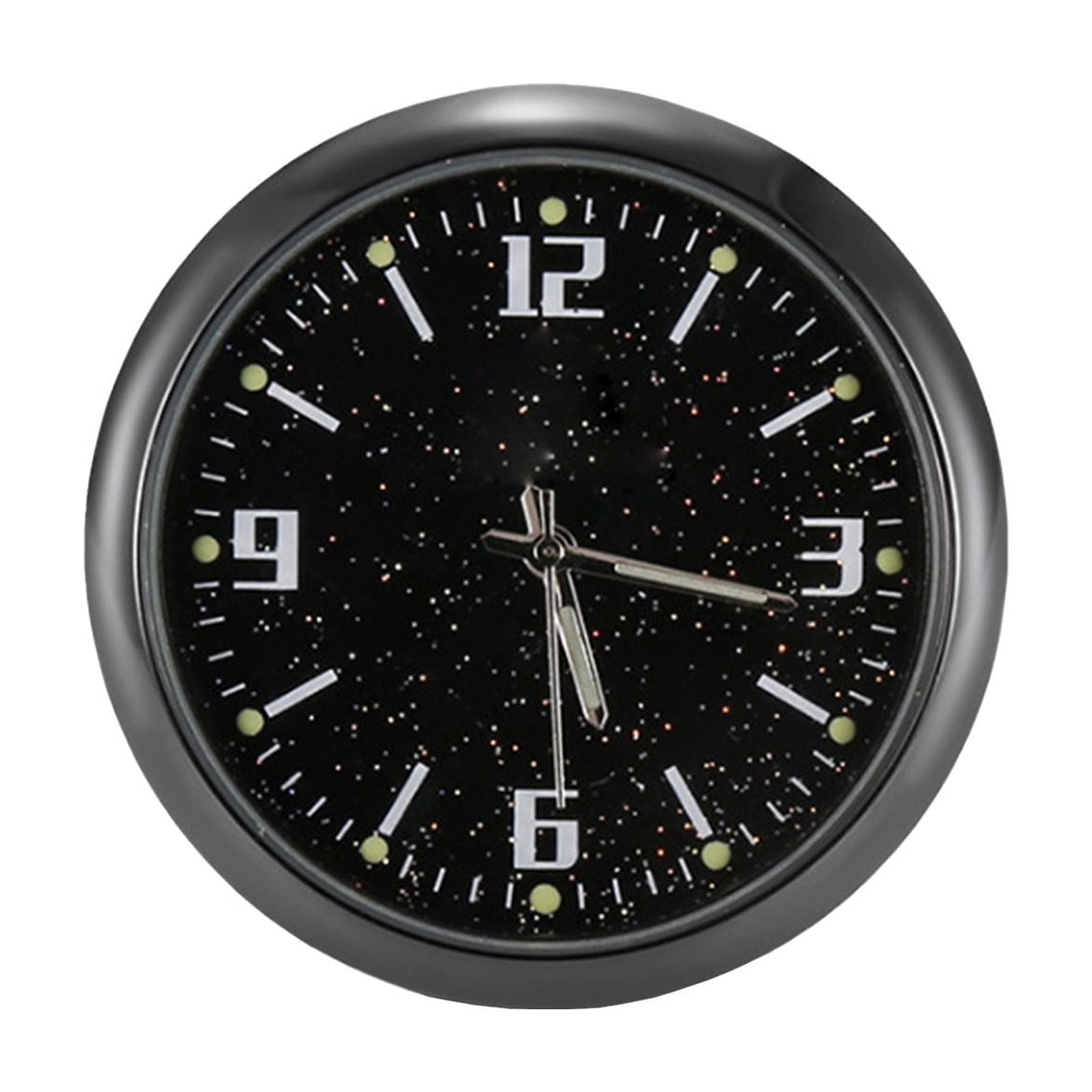 Momihoom Mini Luminous Car Clock with Adhesive Back, Quartz Movement ...