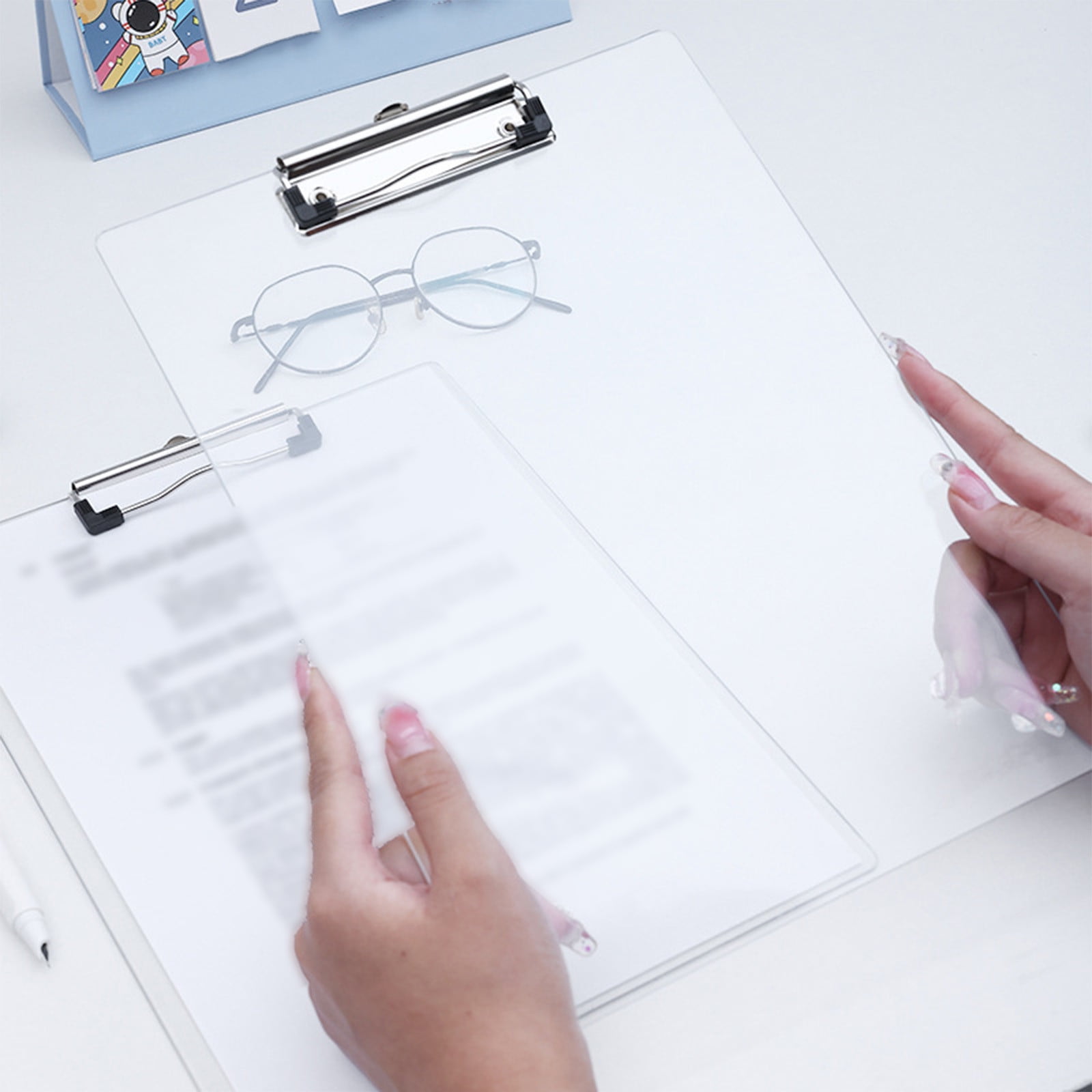 Momihoom Plastic Clipboards ,Clear Clipboard,Plastic Clipboard ...