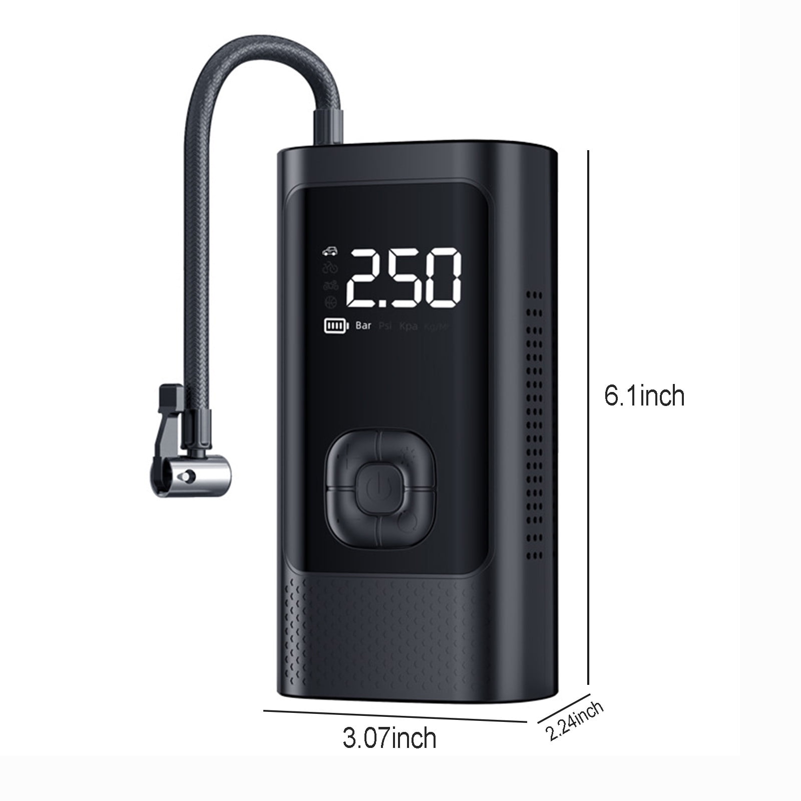 Momihoom Portable Digital Tire Inflator with LCD Screen, Automatic Shut ...