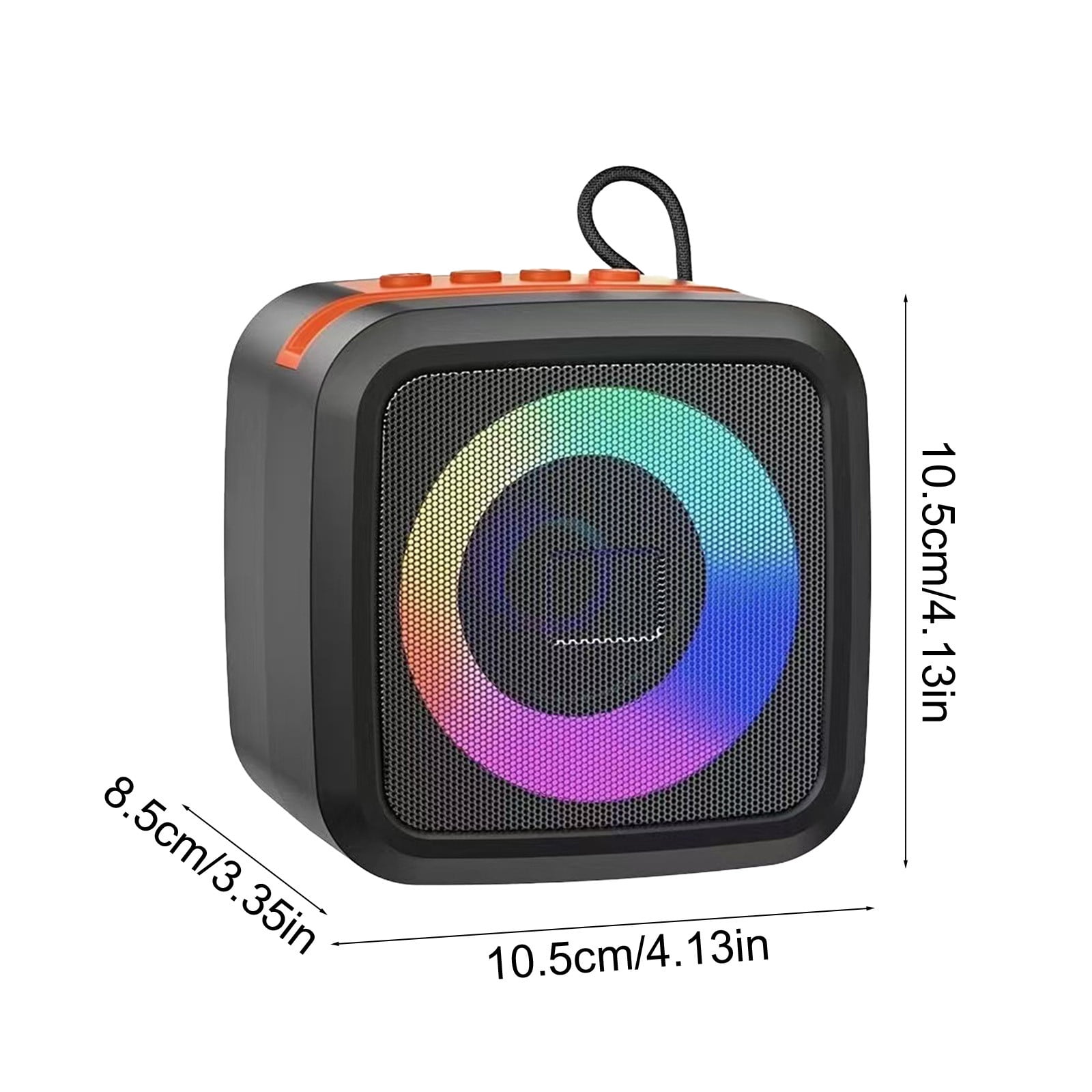 Momihoom RGB Portable Bluetooth Speaker with Dynamic Light Show, Long ...