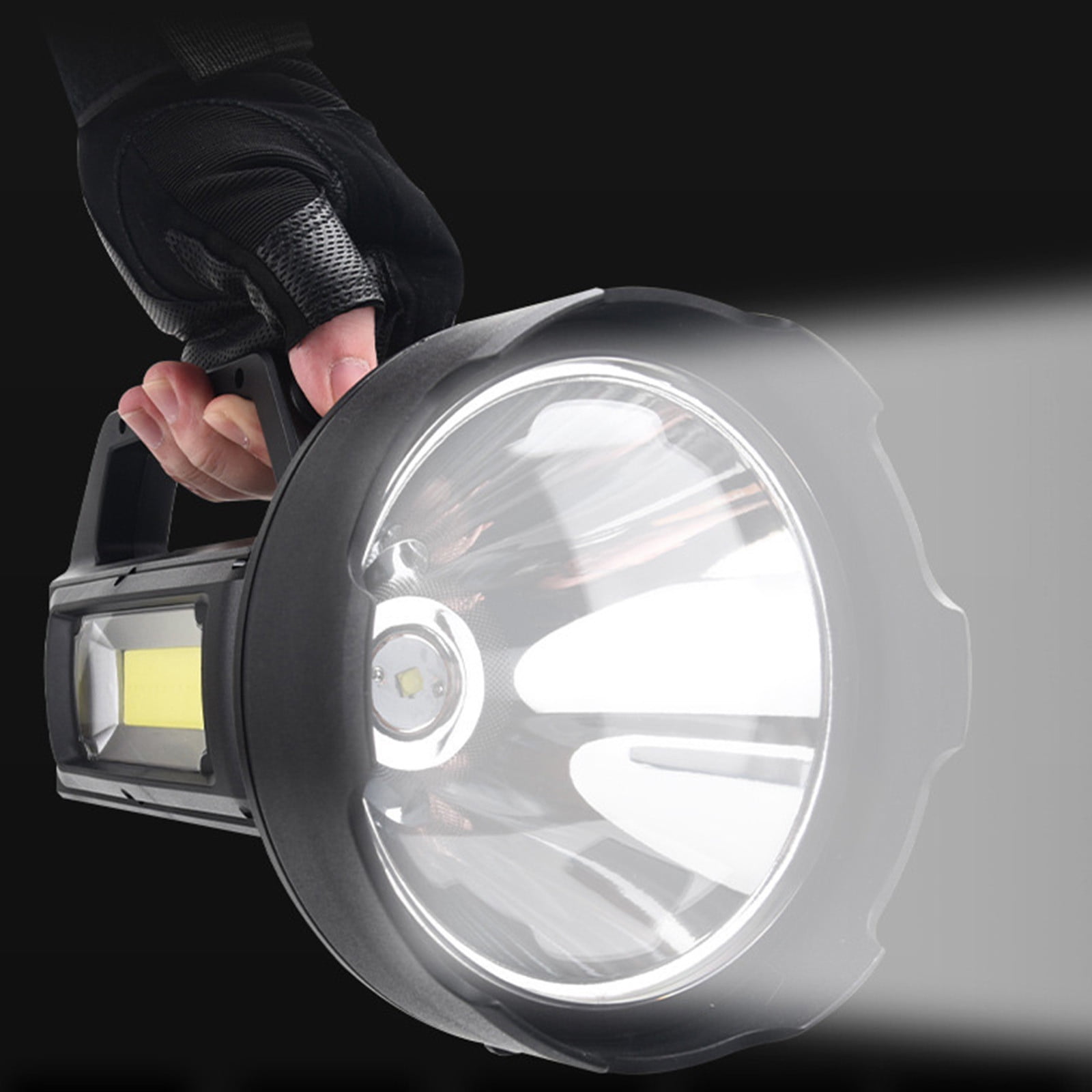 Momihoom Rechargeable Spotlight Flashlight, High Lumens Handheld ...