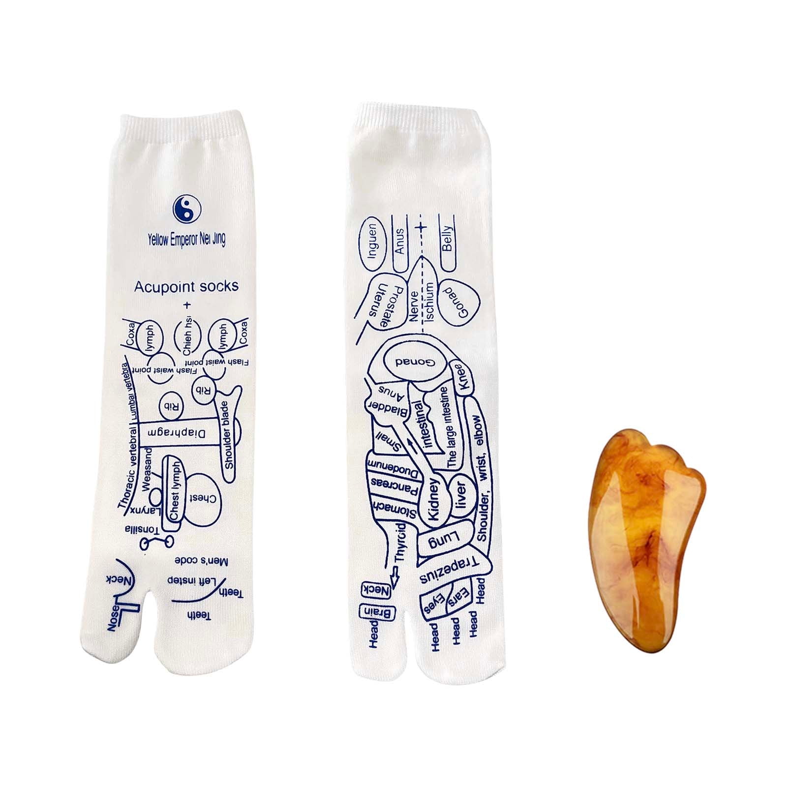 Momihoom Reflexology Socks with Tools Acupressure Socks with Trigger ...