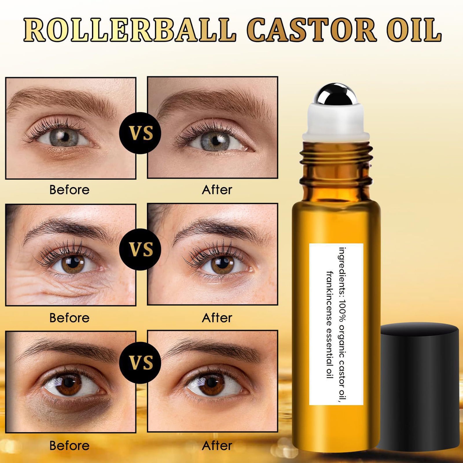 Momihoom Roller Ball Castor Oil Castor Oil Frankincense Rollerball