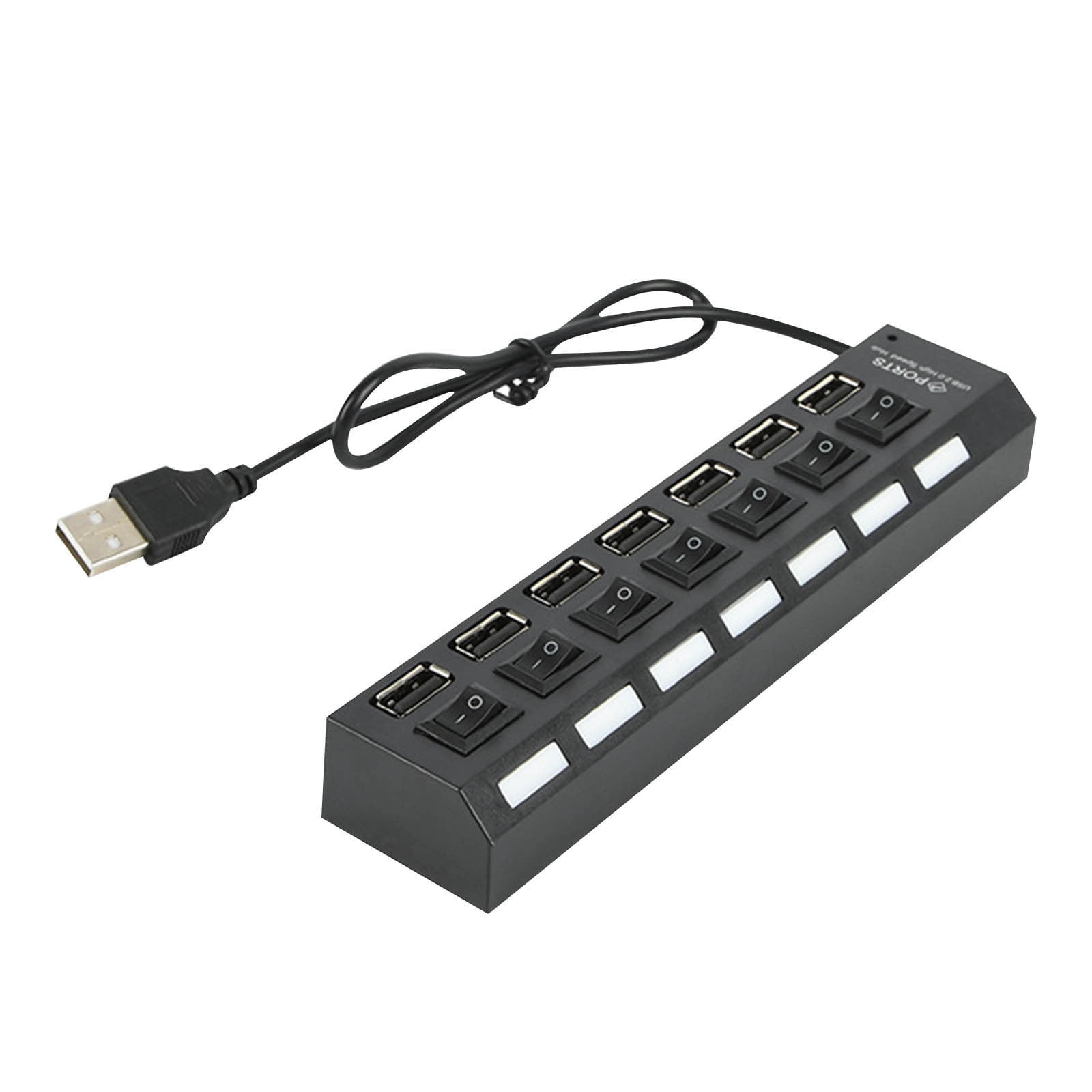 Momihoom STRYP5 USB 7-Port Hub 2.0 with Individual On/Off Switches ...