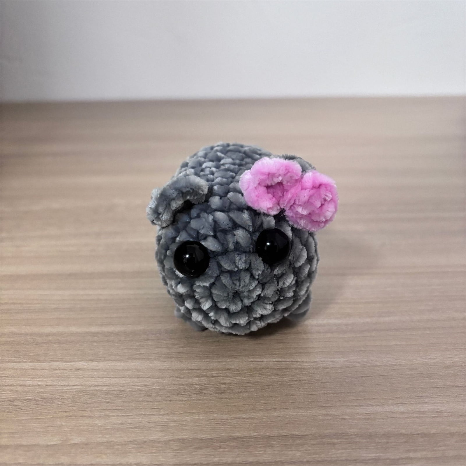 Momihoom Sad Hamster Keychain, Cute Crochet Sad Hamster Meme Plush ...