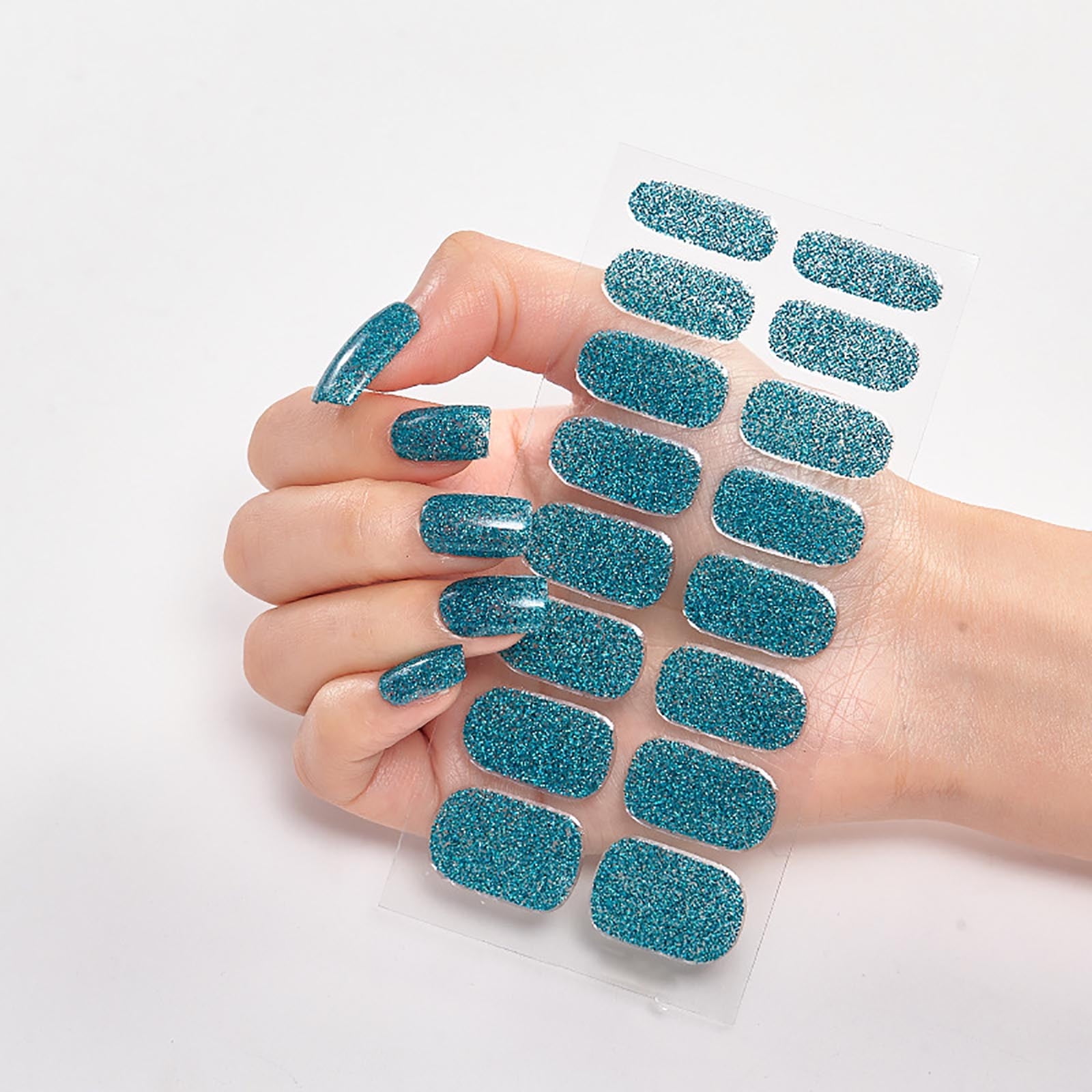 Momihoom Semi Cured Gel Nail Strips - Filming Angles Transparent Nail ...