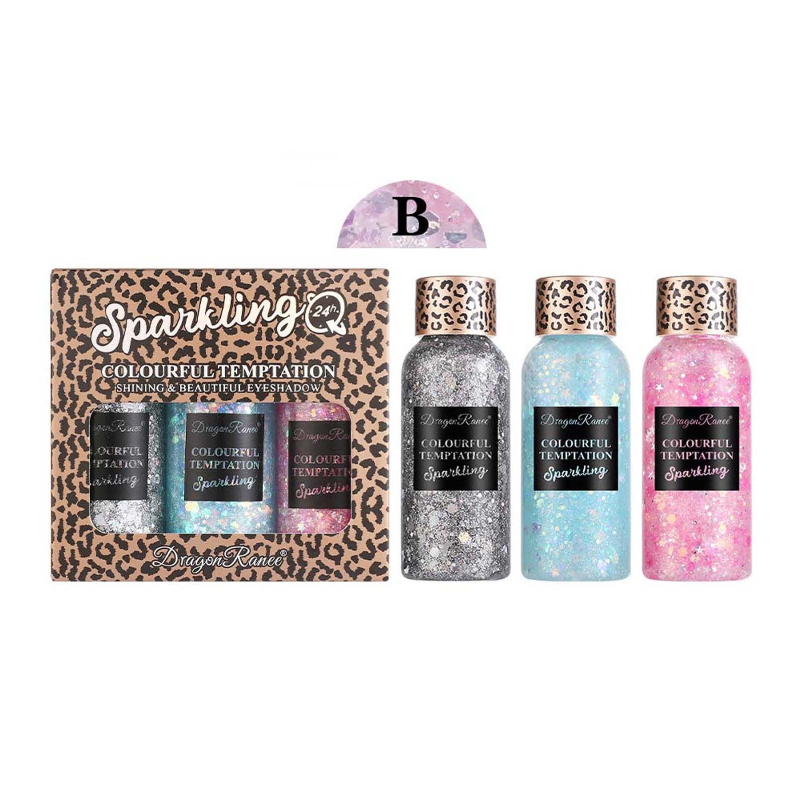 Momihoom Single Glitter Sparkle Eyeshadow Palette Glitter Glue Gel ...