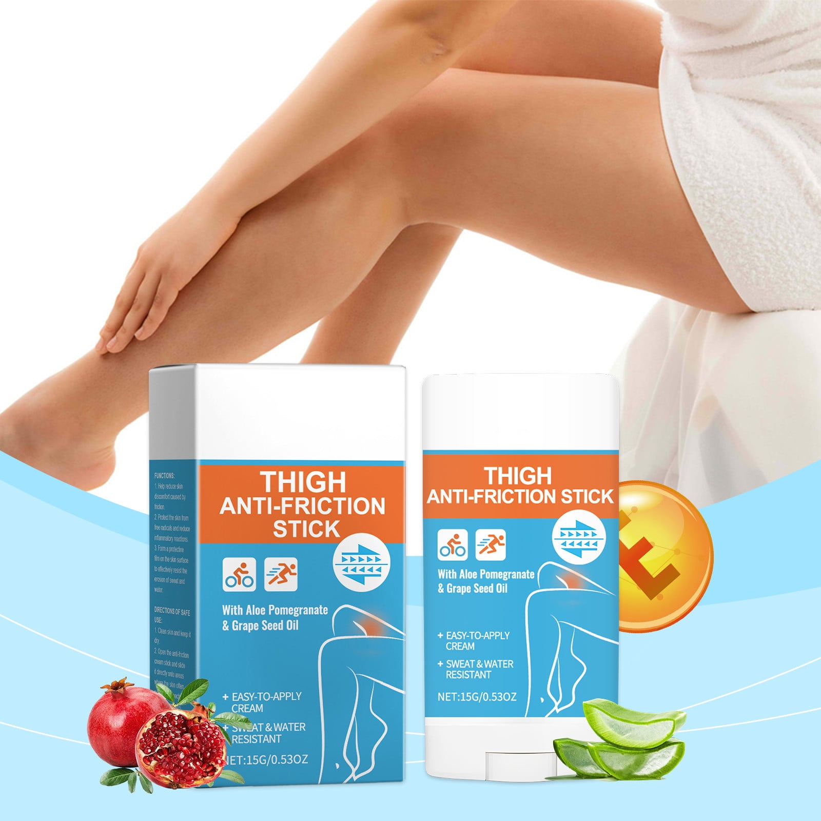 Momihoom Skin Anti-Friction Cream Stick For Legs, Heels And Lower Arms ...