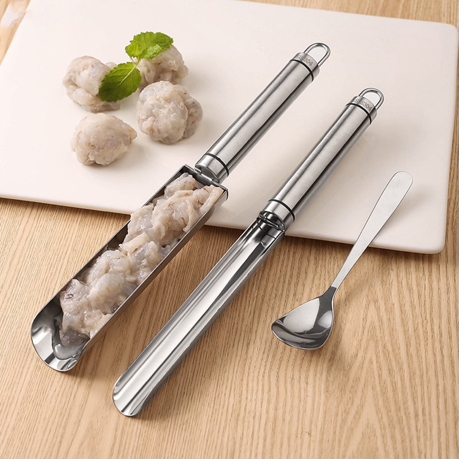 Momihoom Stainless Steel Meatball Tool Set 304 Steel Shrimp Ball Maker ...
