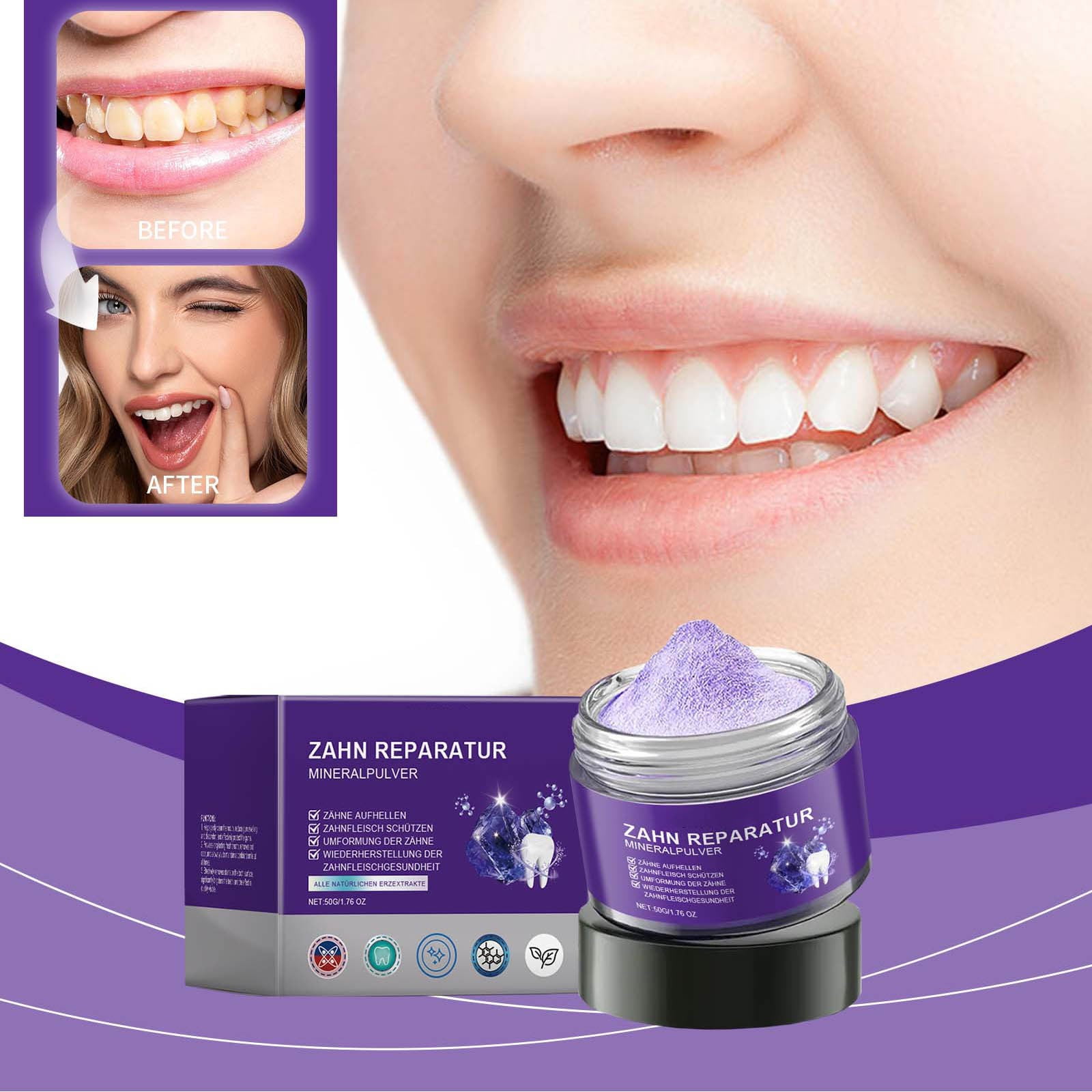 Momihoom Teeth Restoration Mineral Powder Mineral Tooth Powder for ...