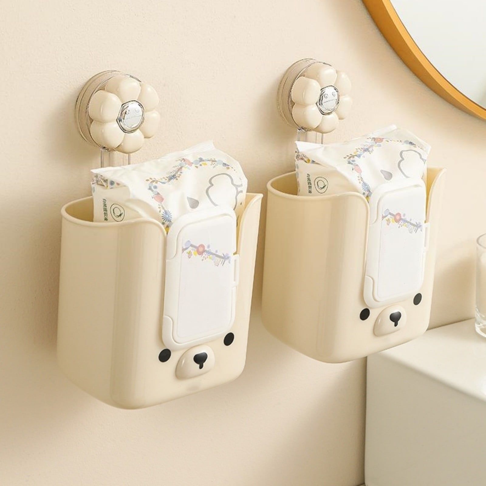 Momihoom Tissue Box,Kitchen Wipes Storage, Flushable Wipes Holder for ...