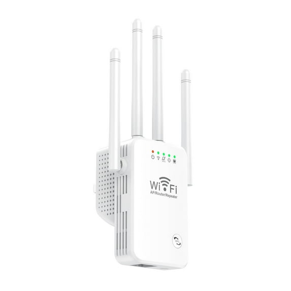 Momihoom WiFi Range Extender with Signal Indicator, 4 External Antennas ...