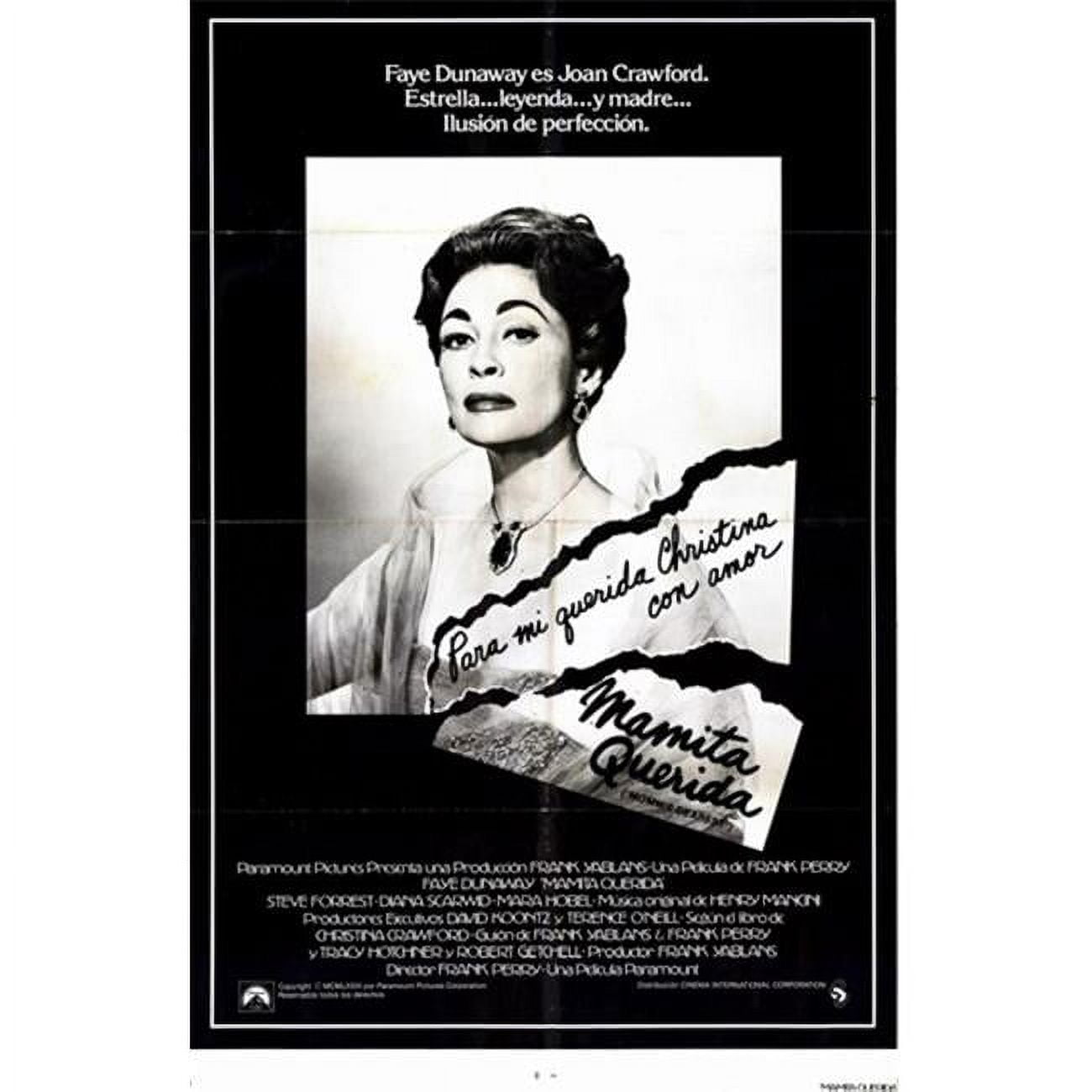 Mommie Dearest Movie Poster - 11 x 17 in. - Walmart.com