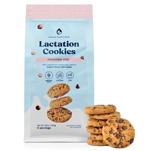 Mommy Knows Best Lactation Cookies Chocolate Chip 10oz Breastfeeding ...