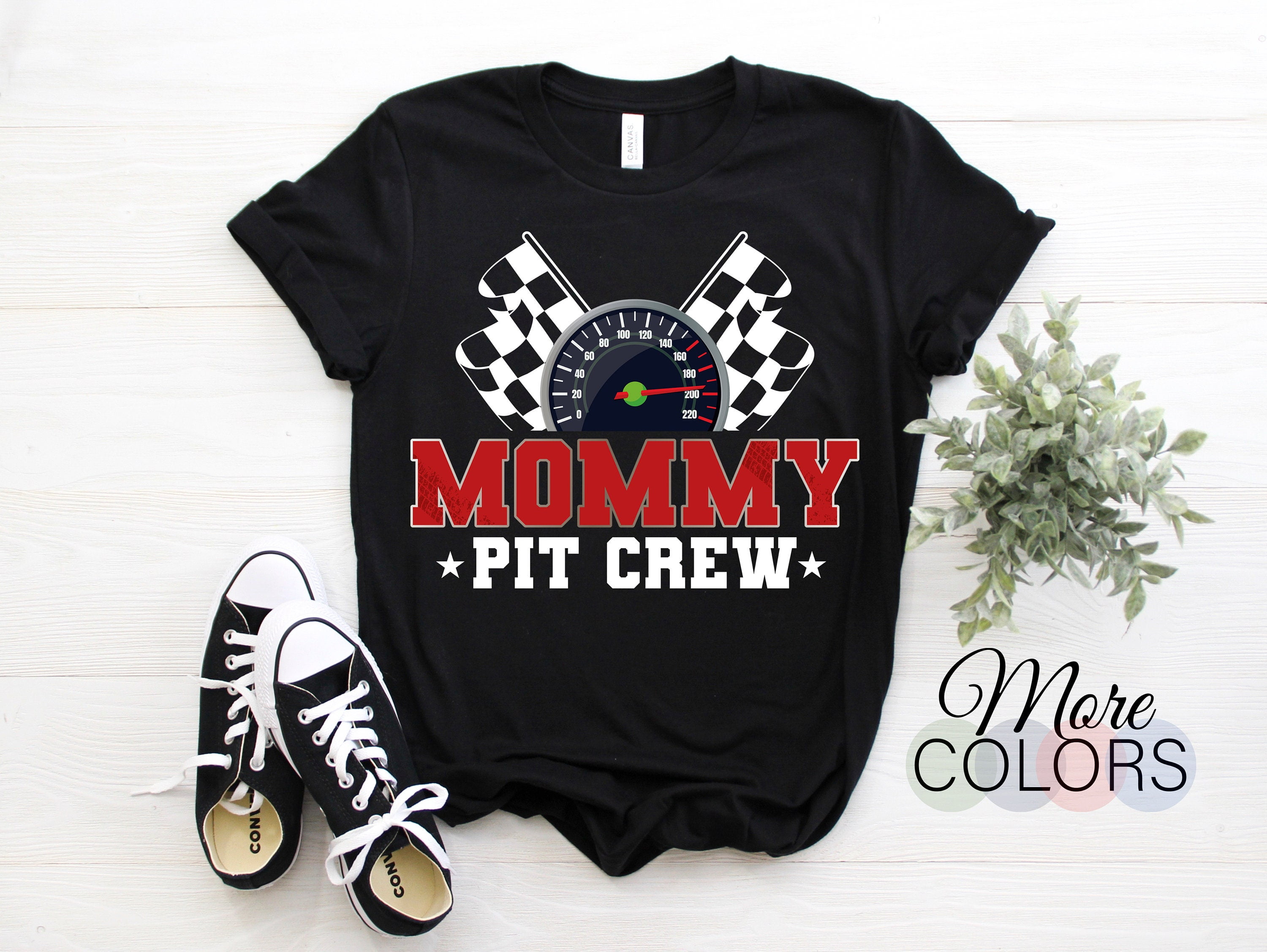 Mommy Pit Crew Racing Car Lover Gift Mom T-Shirt, Hosting Race Cars ...