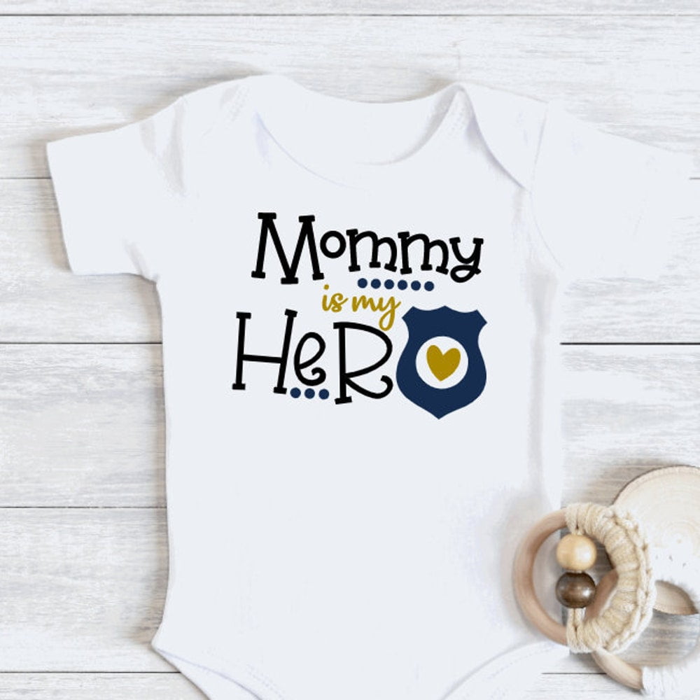 Mommy Police Baby Shirt Law Enforcement Baby Gift Cute Baby Shower Gift ...