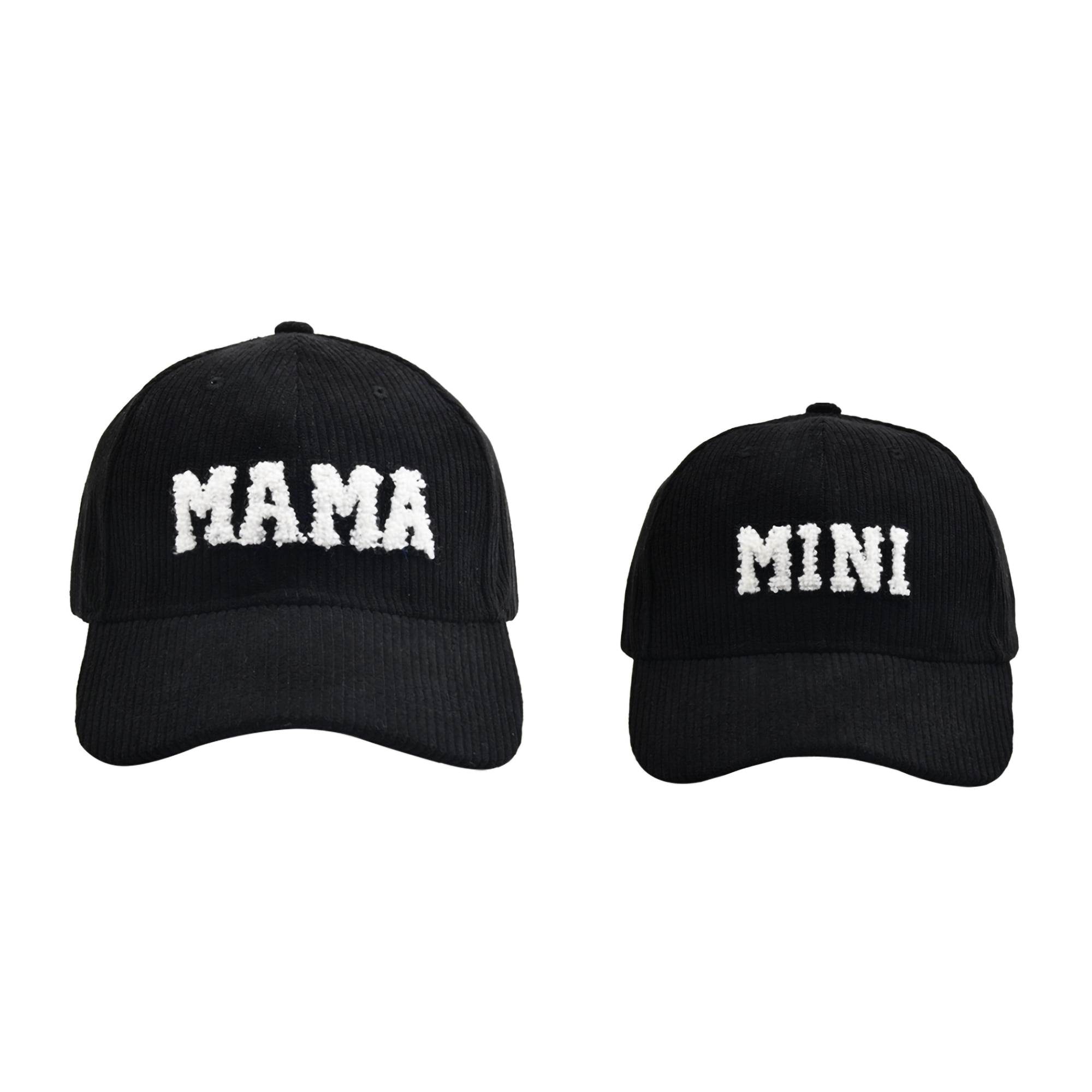 Mommy and Me Hats Adult Kids Baseball Cap Mama Embroidered Corduroy ...