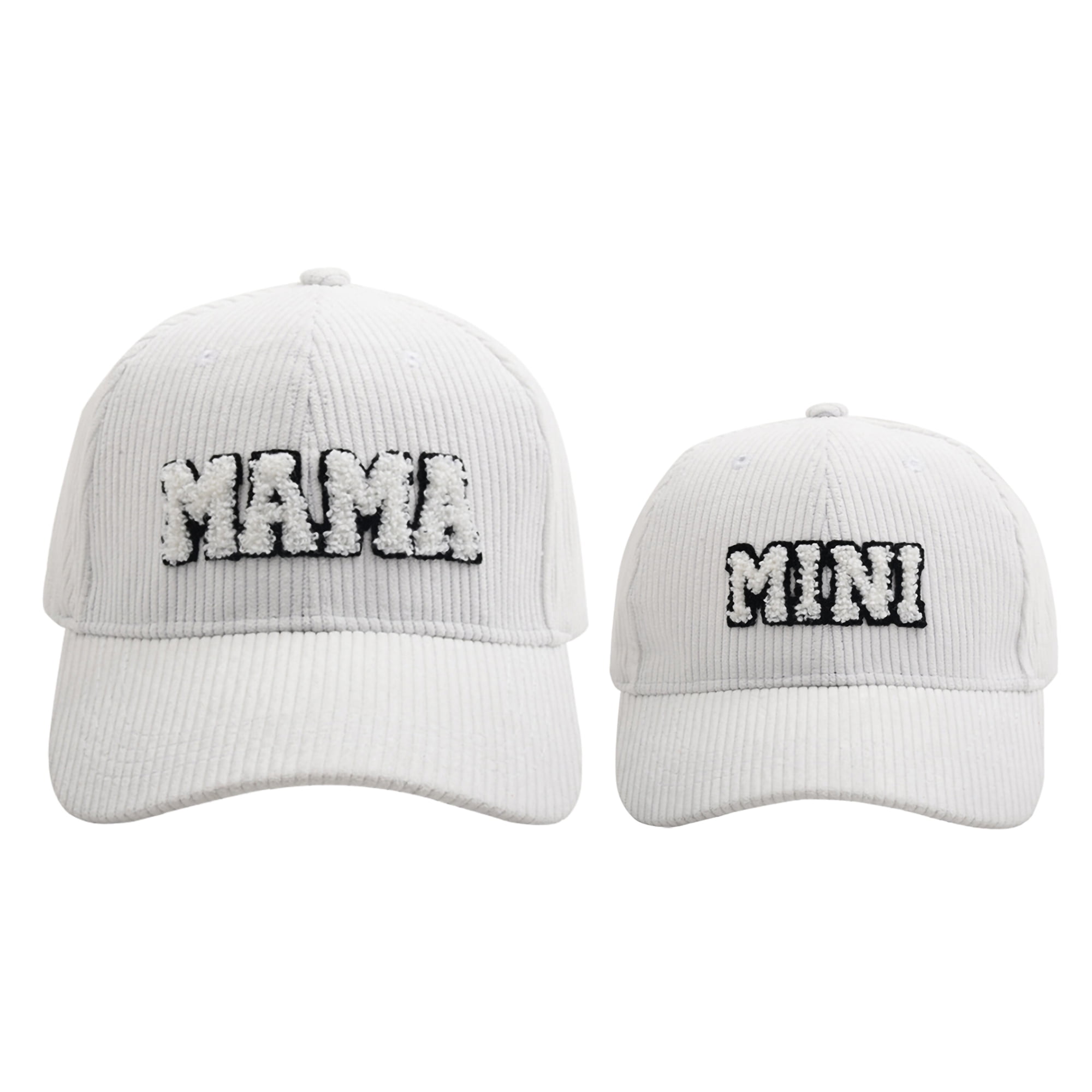 Mommy and Me Hats Adult Kids Baseball Cap Mama Embroidered Corduroy ...