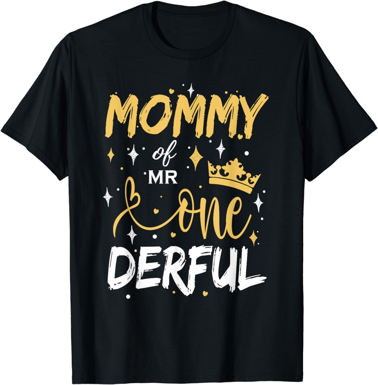 Mommy of Mr Onederful 1st Birthday First One-Derful Matching T-Shirt ...